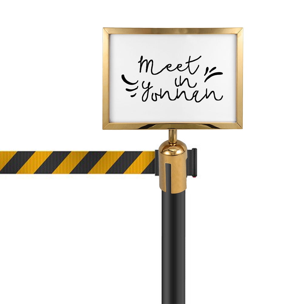 Worgeous Stanchion Sign Display Holder Sign Frame Rack Poster Display ...