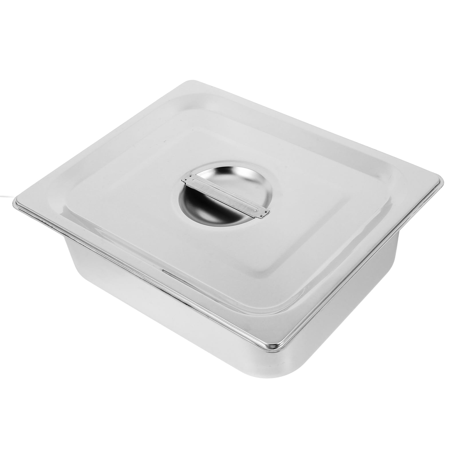 Worgeous Steam Table With Lid 1/2 Size Stainless Steel Anti- Cooking ...