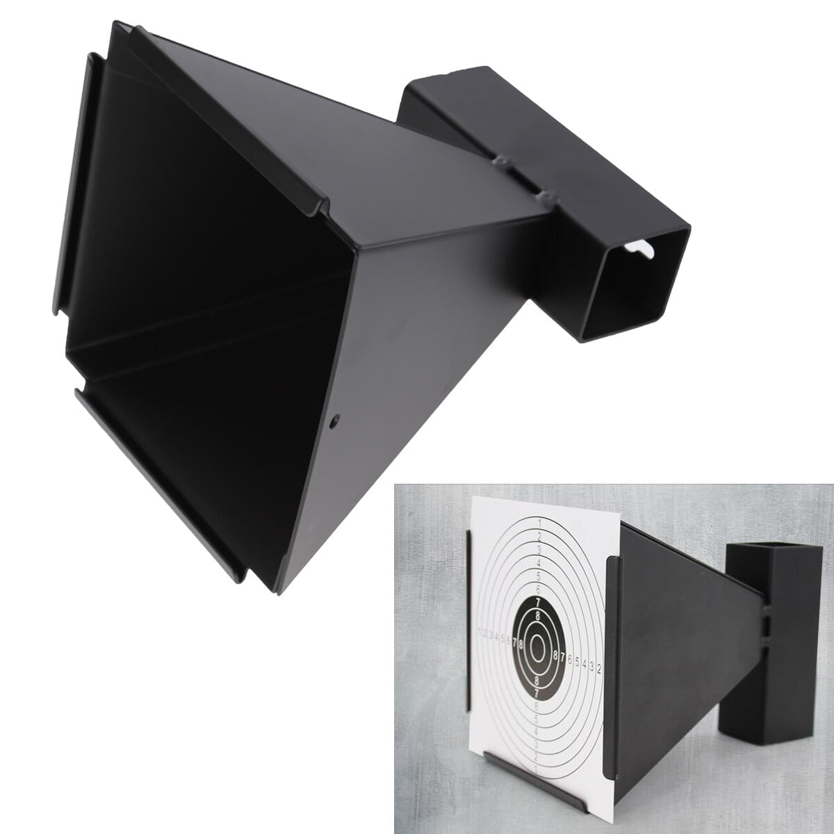 Worgeous Steel Targets 1Set Black Square for Recovery Suspension Pellet ...