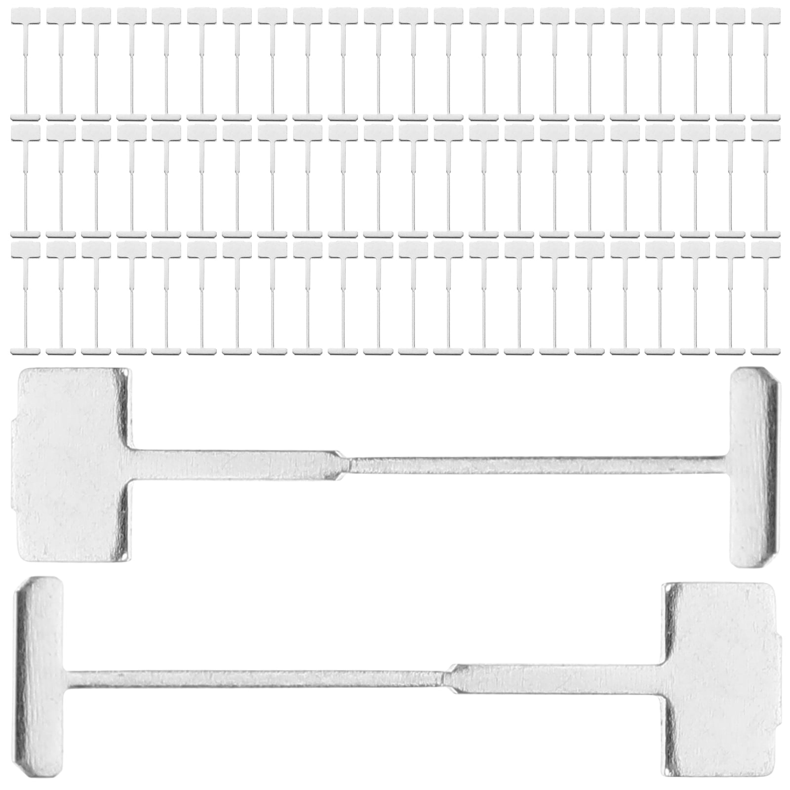 Worgeous Tile Balancer Steel Silver 200Pcs 1.2x0.3x0.04In - Walmart.com