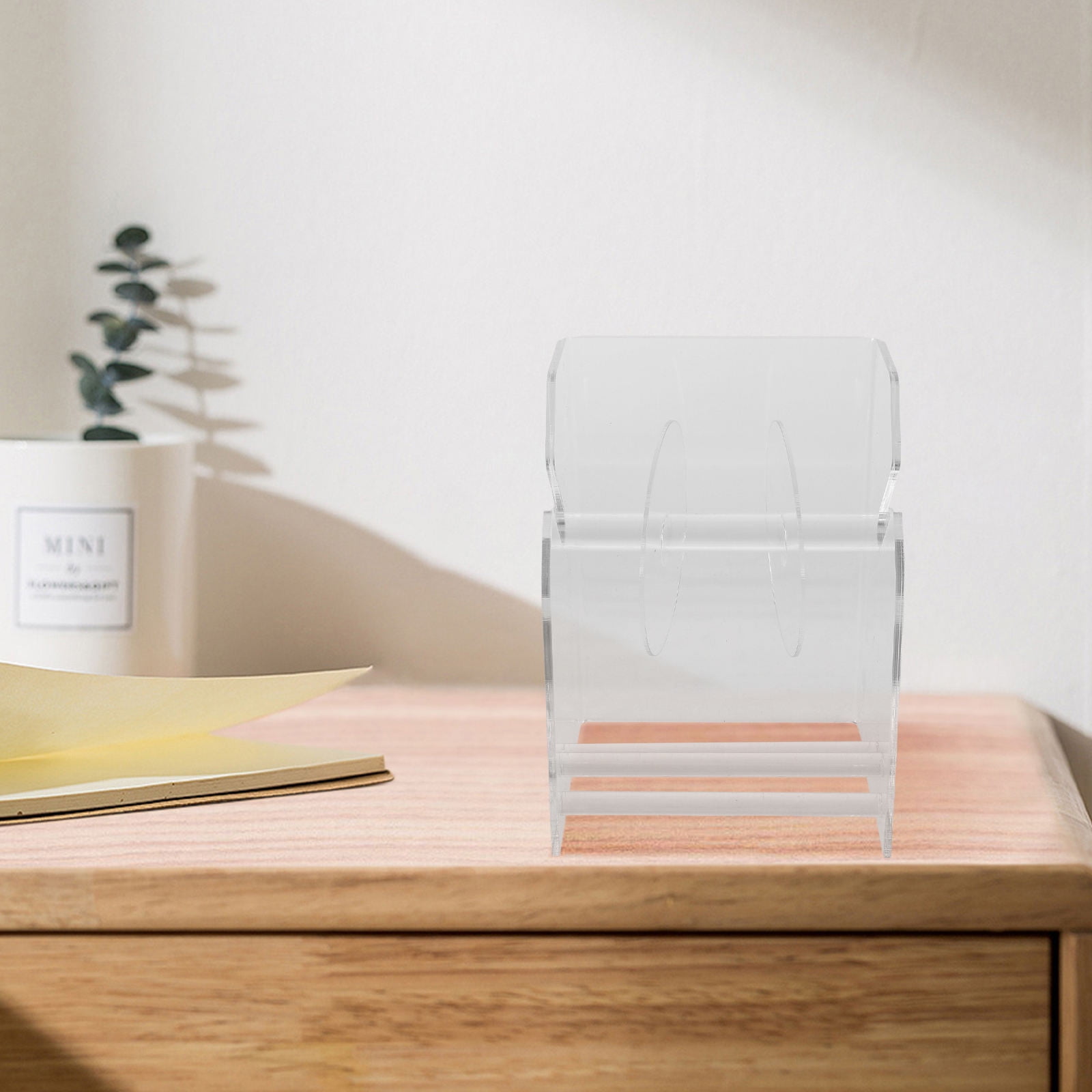 Worgeous Sticker Roll Dispenser Clear Label Roll Holder Acrylic Tape ...