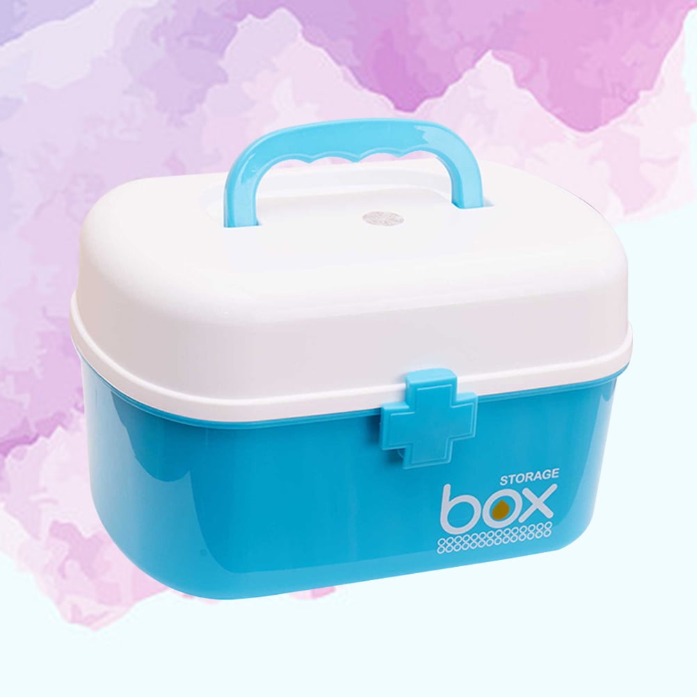 Worgeous Storage Organizer First Aid Kit with Removable Tray & Handle ...
