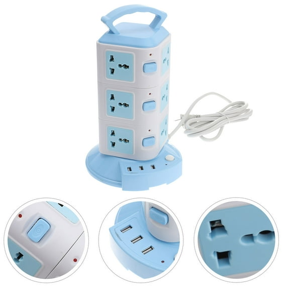 Worgeous Strip Vertical Multi Sockets Universal Outlets Plug Socket ...