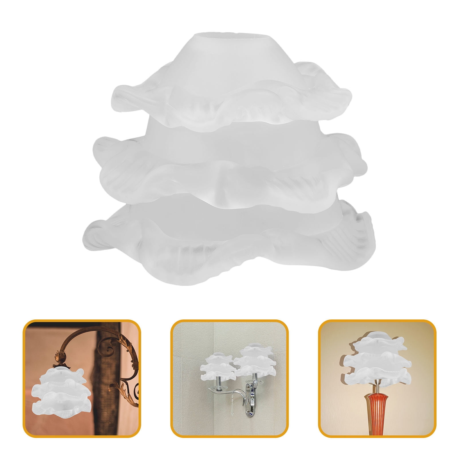 Worgeous Style Replacement Shades Lamp Shade 13.00X13.00X9.50CM White ...