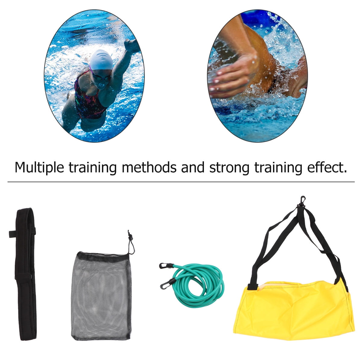 Phenofice Swim Parachute Resistance Swimming Gear ABS Set for Adults ...