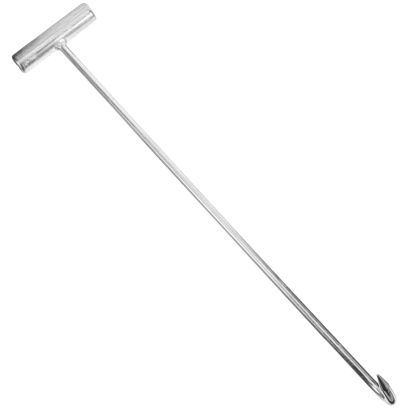 Worgeous T-Shaped Iron Lifting Hook for Outdoor Use Silver Color 50cm ...