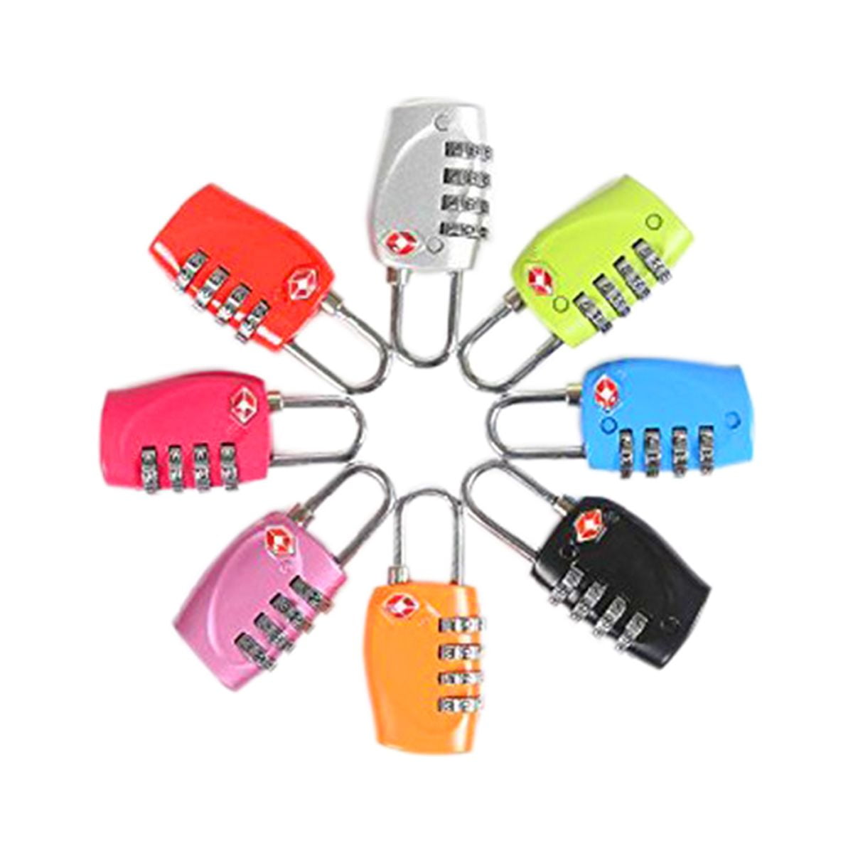 Worgeous TSA-330 TSA Approved Security Luggage Padlock 4- Combination ...