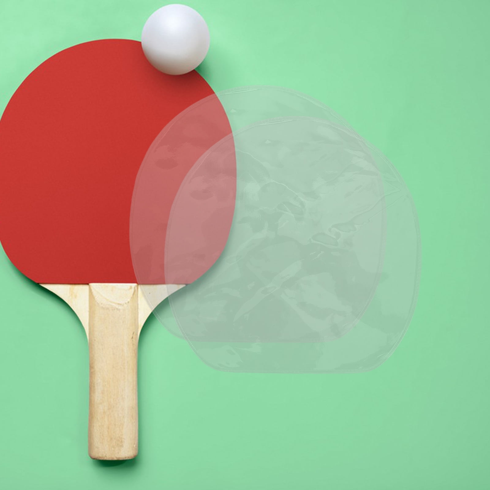 Worgeous Table Tennis Racket Cover 10Pcs Transparent Plastic for ...
