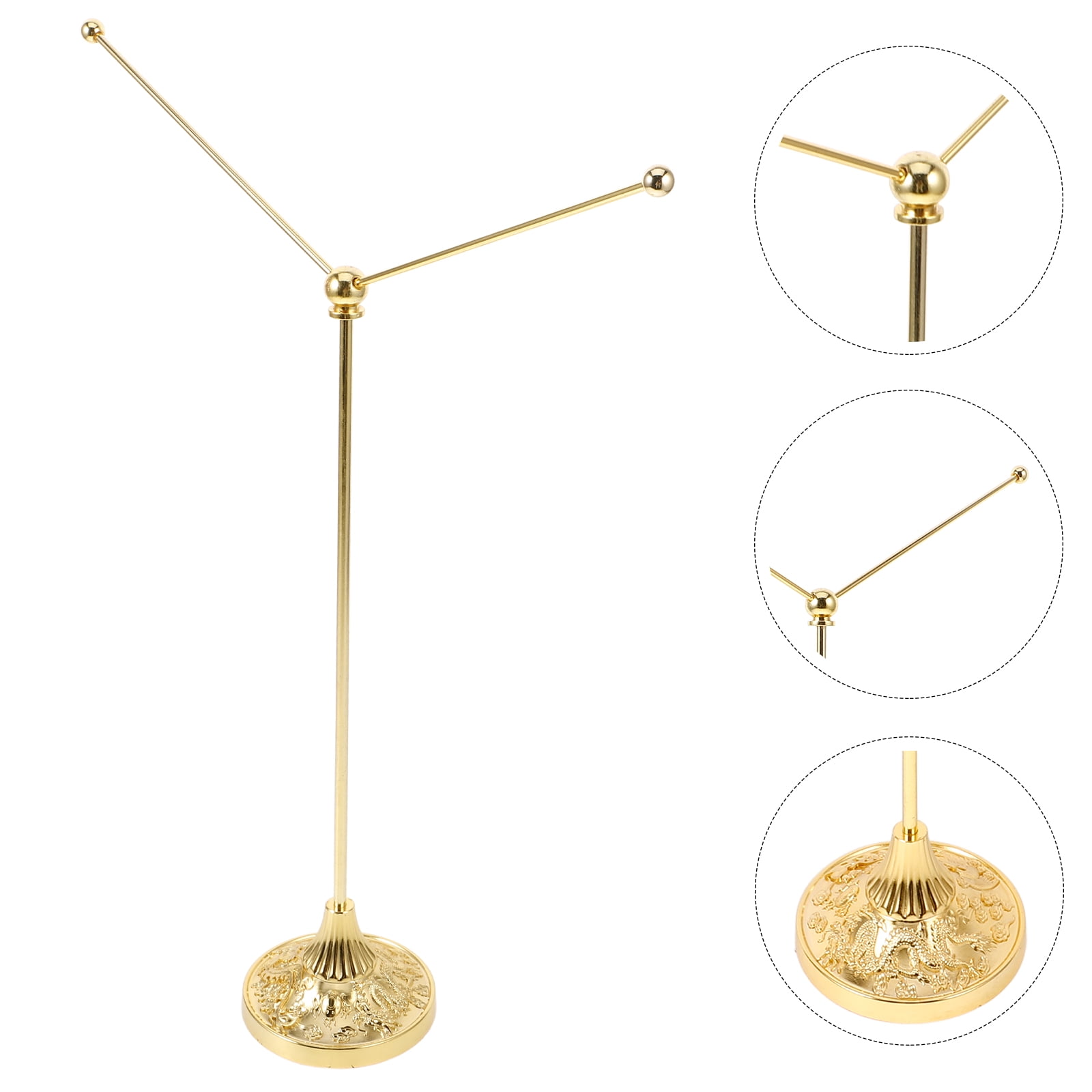 Worgeous Tabletop Flagpole V-Shaped Flag Fixing Pole Base Flagpole ...