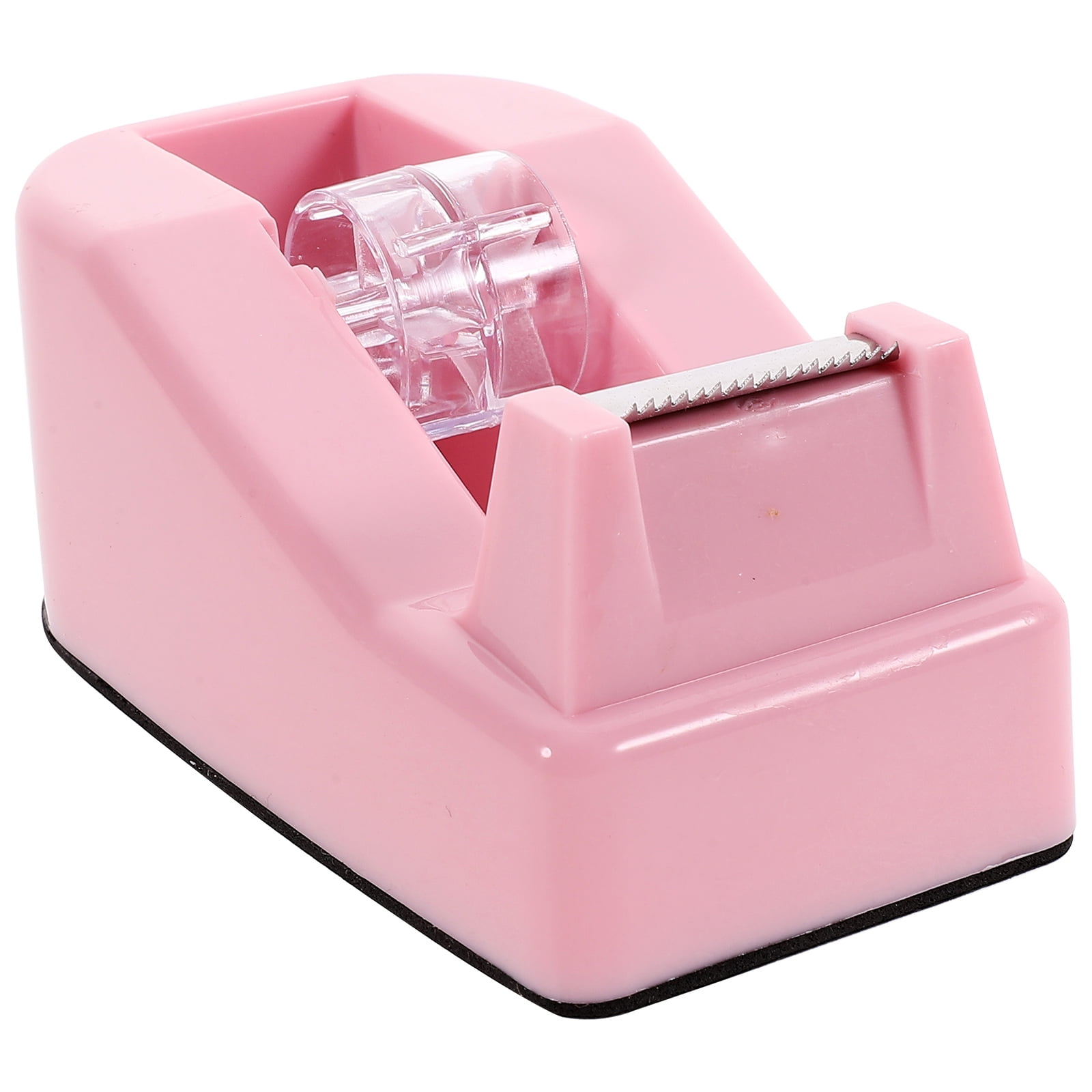 Pink Tape Dispenser with Acute for Home Use Small Size Plastic Desk ...