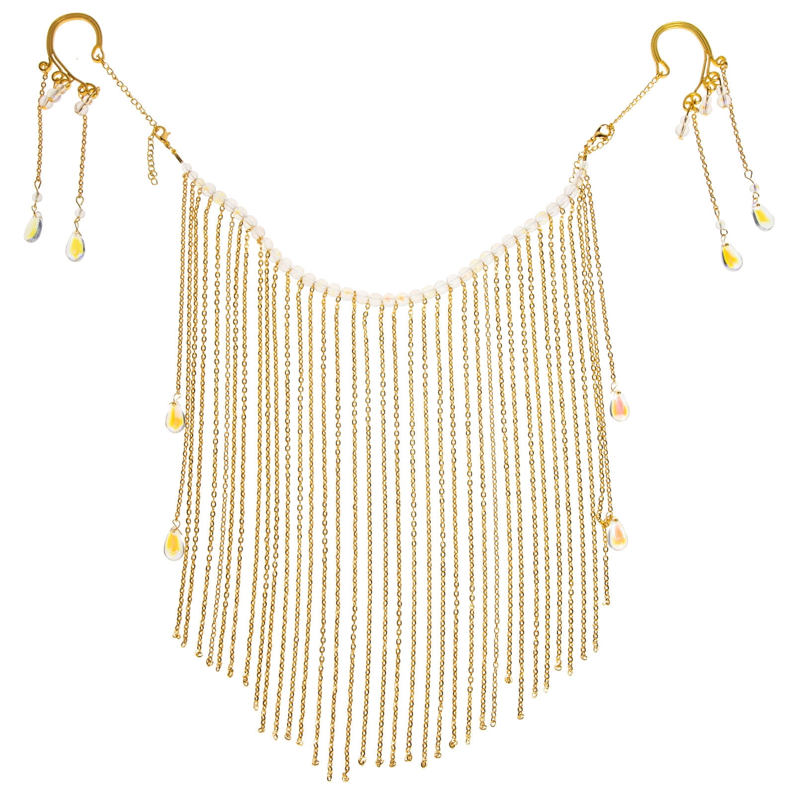 Worgeous Golden Alloy Face Tassel Chain for Decor Adds Elegance to ...