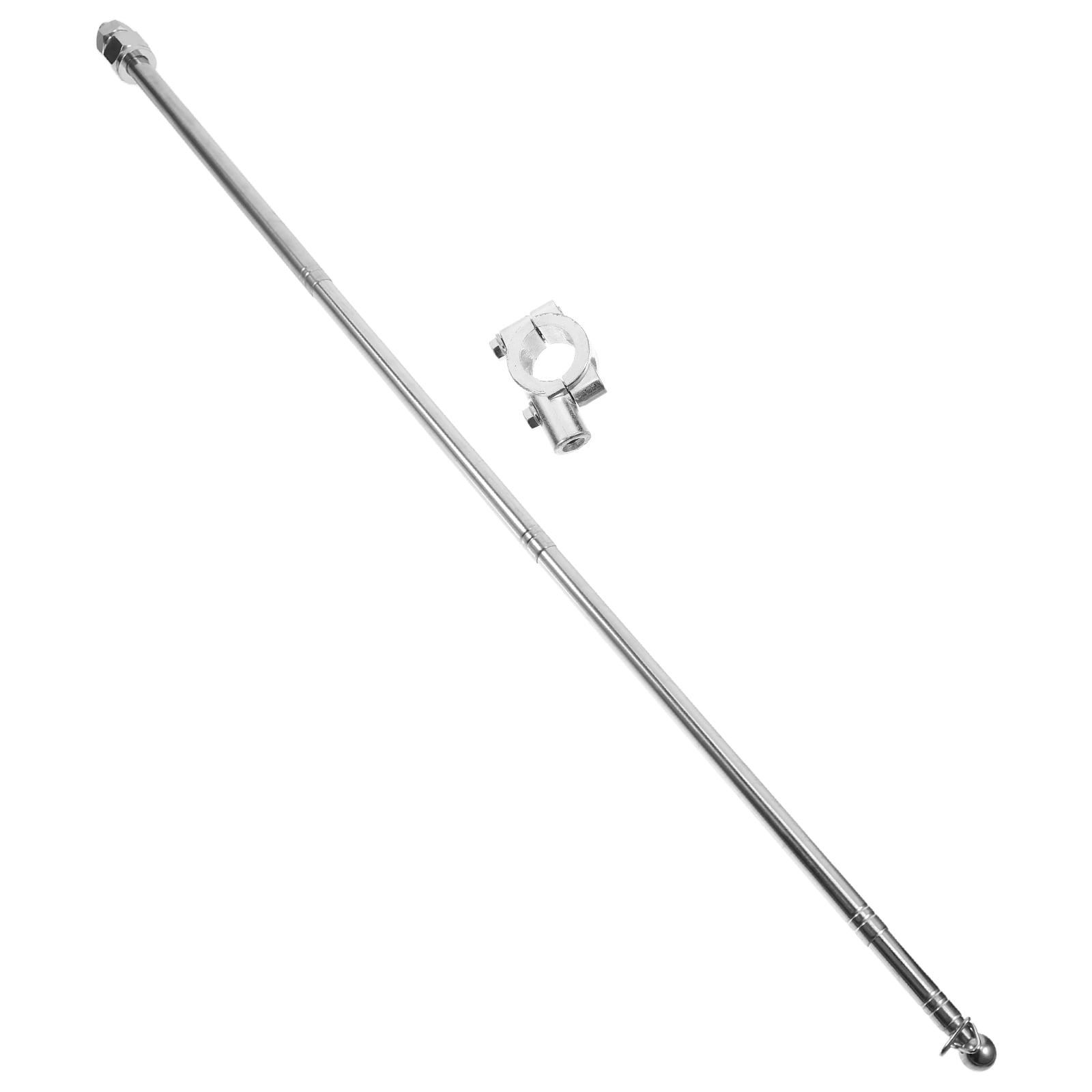 Worgeous Telescopic Flagpole Holder Mounting Handle Father Man Silver ...