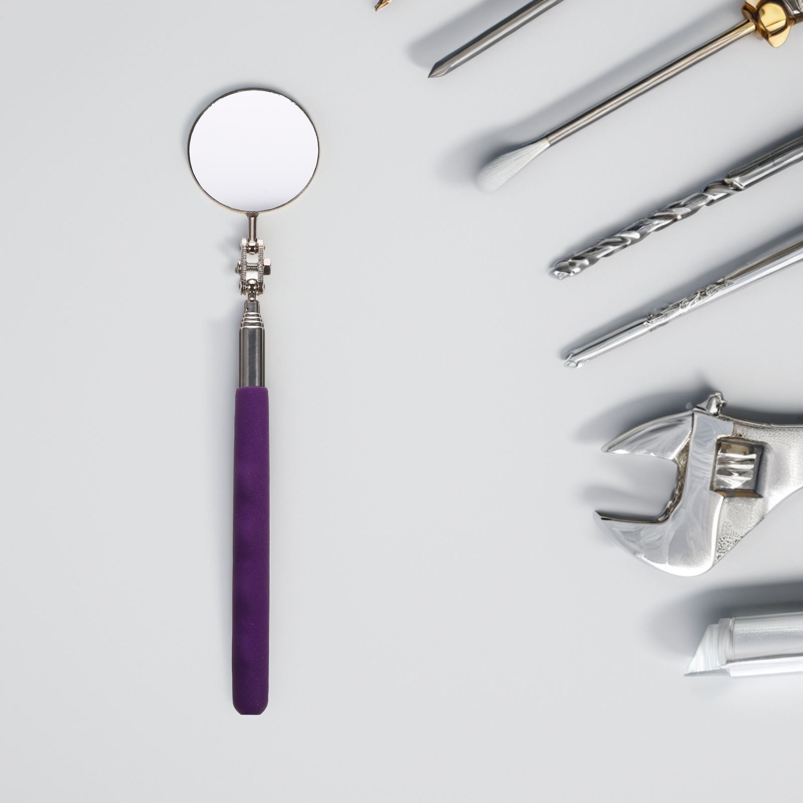 Worgeous Telescoping Automotive Mirror Extendable Handle Inspection ...