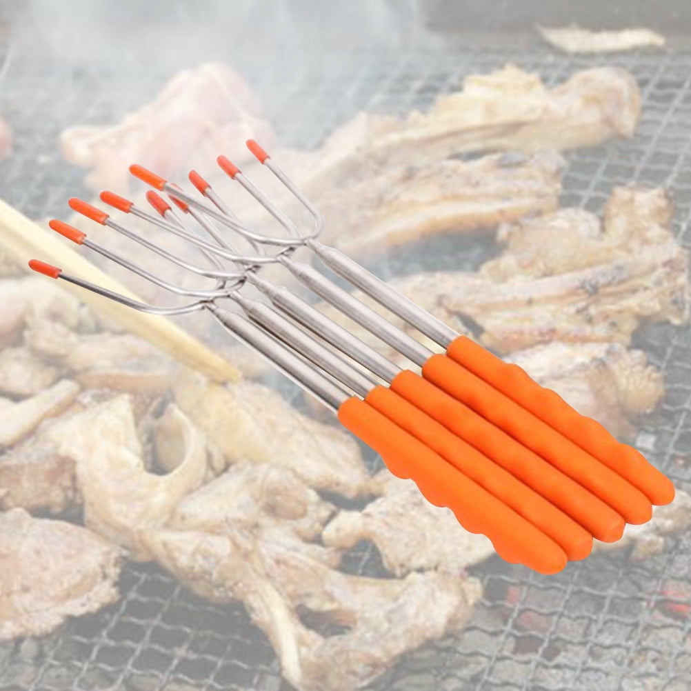 CIMAXIC Stainless Steel BBQ Sticks Telescoping Roasting Sticks Camping ...