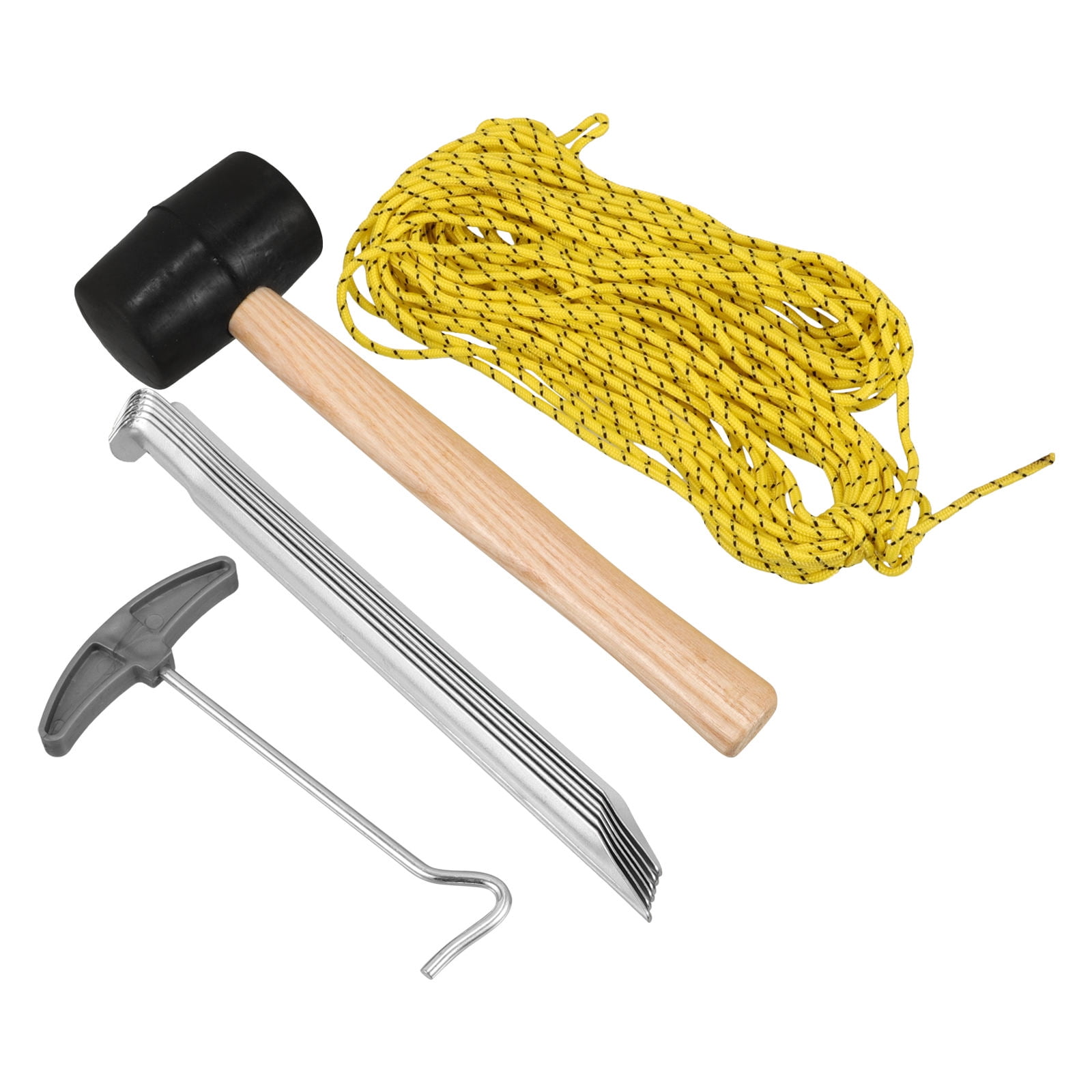 Worgeous Tent Setup Tools Kit with Rubber Hammer and Durable Tent ...