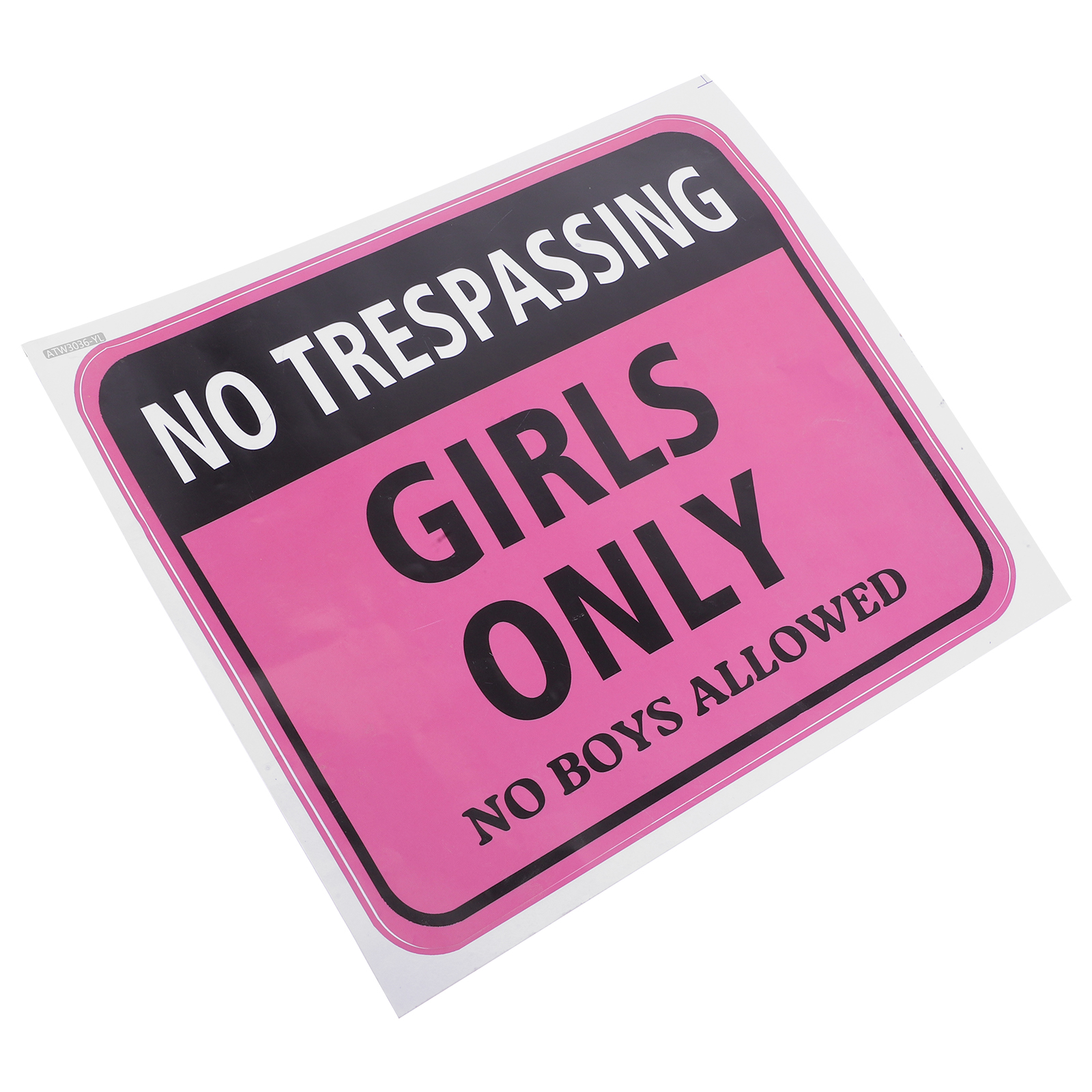 Worgeous Terminal Block with Base Warning Sign Wall Sticker Baby Girl ...