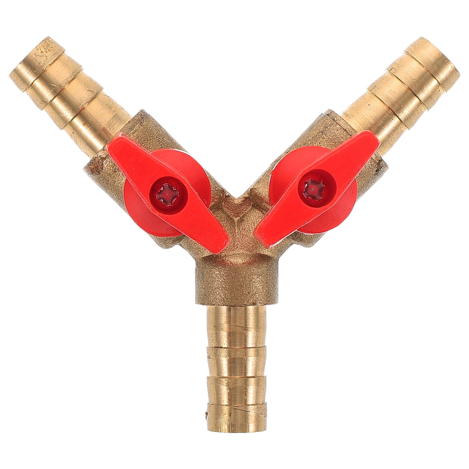 Worgeous Three-way Valve Hose Barb Fittings Cut off 3-Way Shut Clamp ...