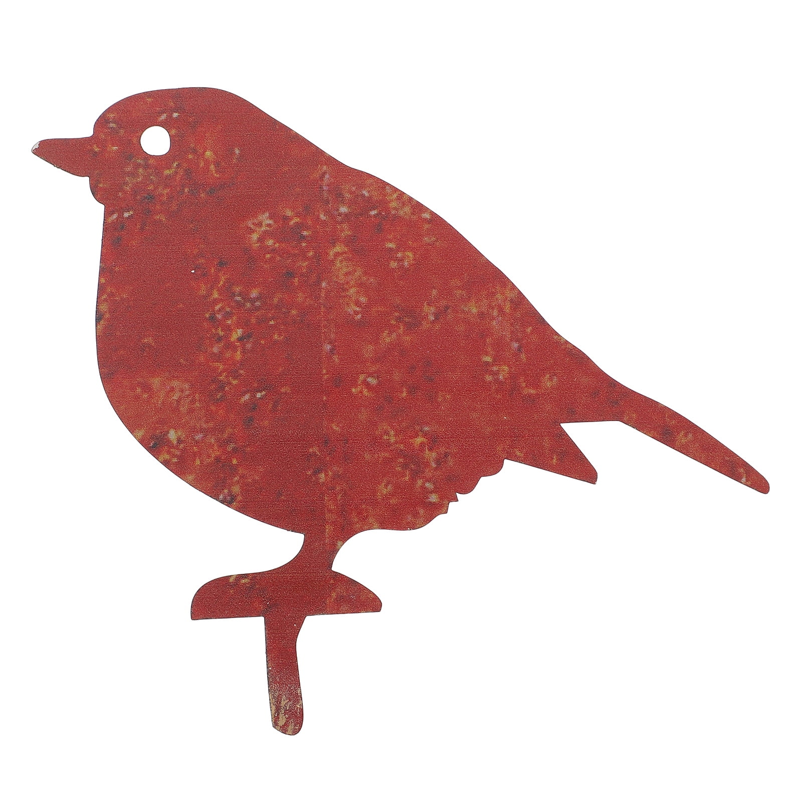 Worgeous Tin Bird Card Sign Fairy Houses for The Garden Animal Outdoor ...