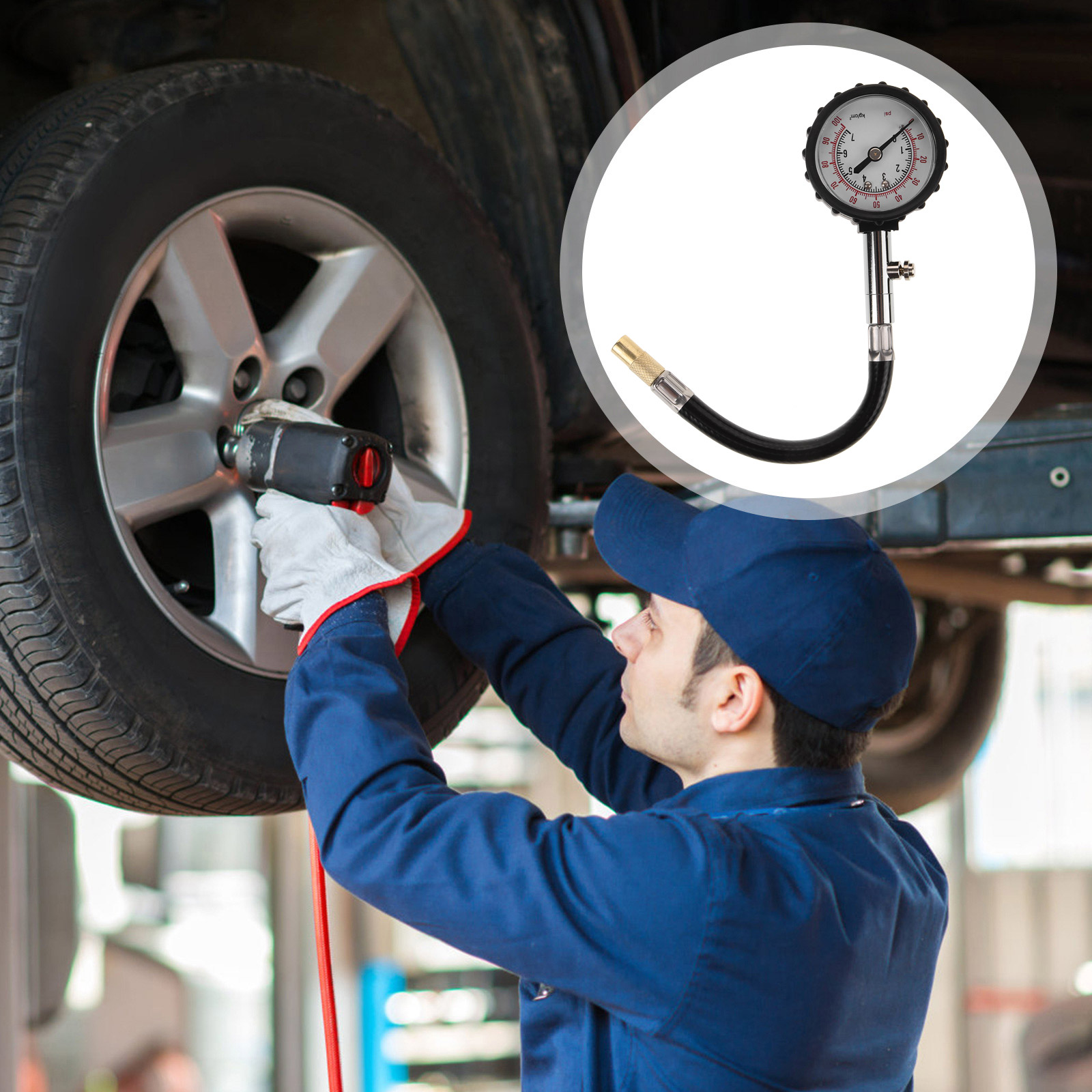 Worgeous Tire Pressure Gauges Digital for Automotive Tire 1Pcs ...