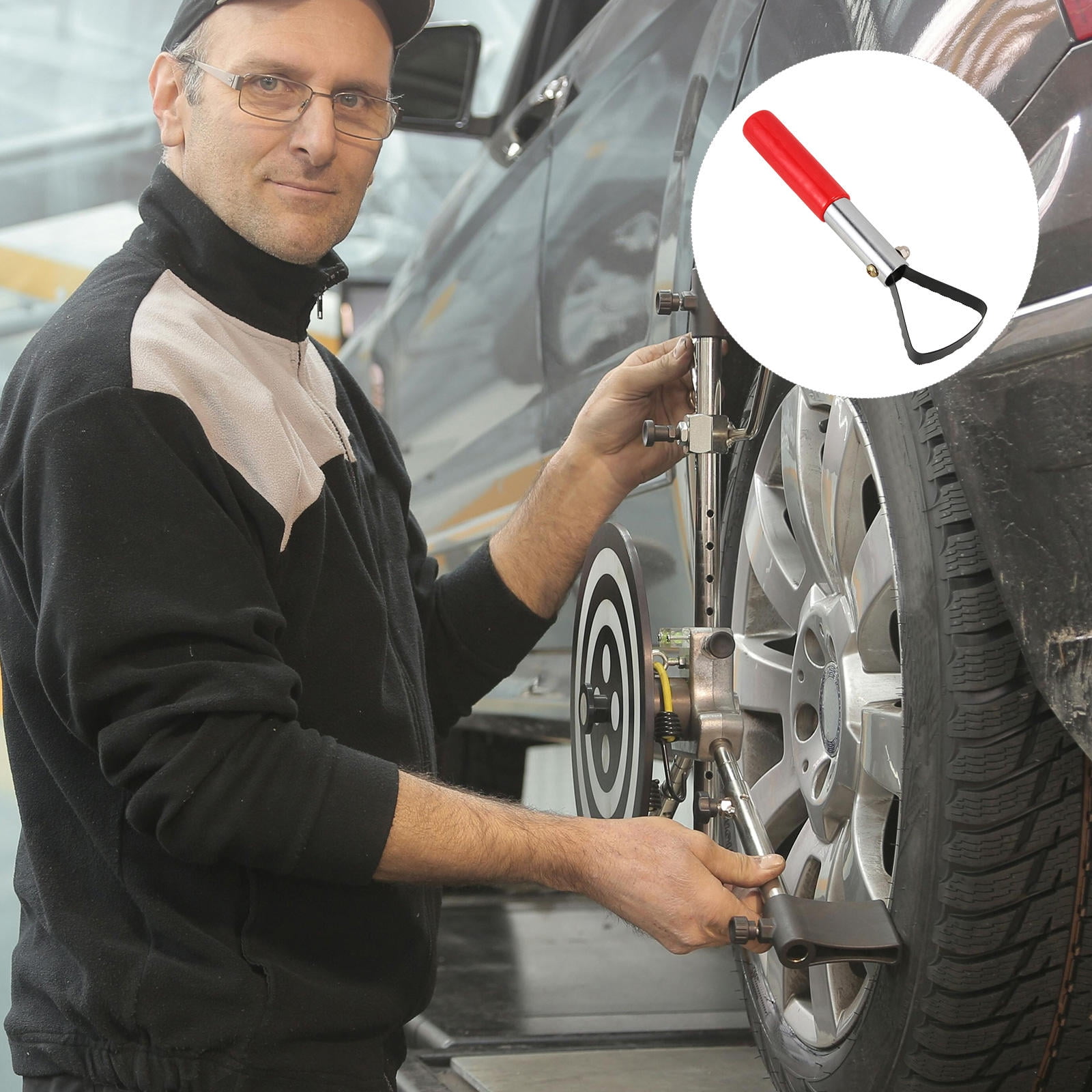 SWETRACE Tire Patch Tools Red 1Set 7.07X0.79X0.79In For Vehicle ...