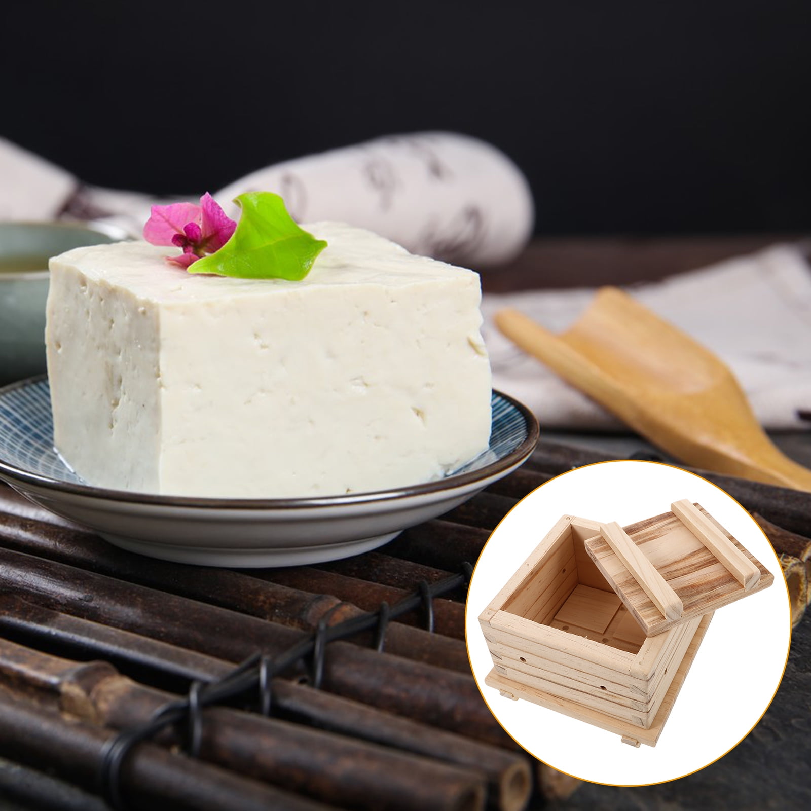 Worgeous Tofu Press Maker Wooden Tofu Mould Box DIY Homemade Soybean ...