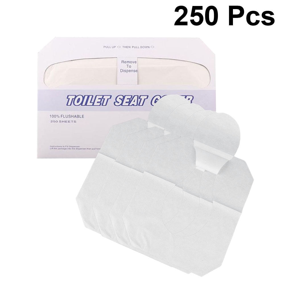 COSMOBETTY Toilet Seat Cover Disposable White Wood Pulp for Travel and ...