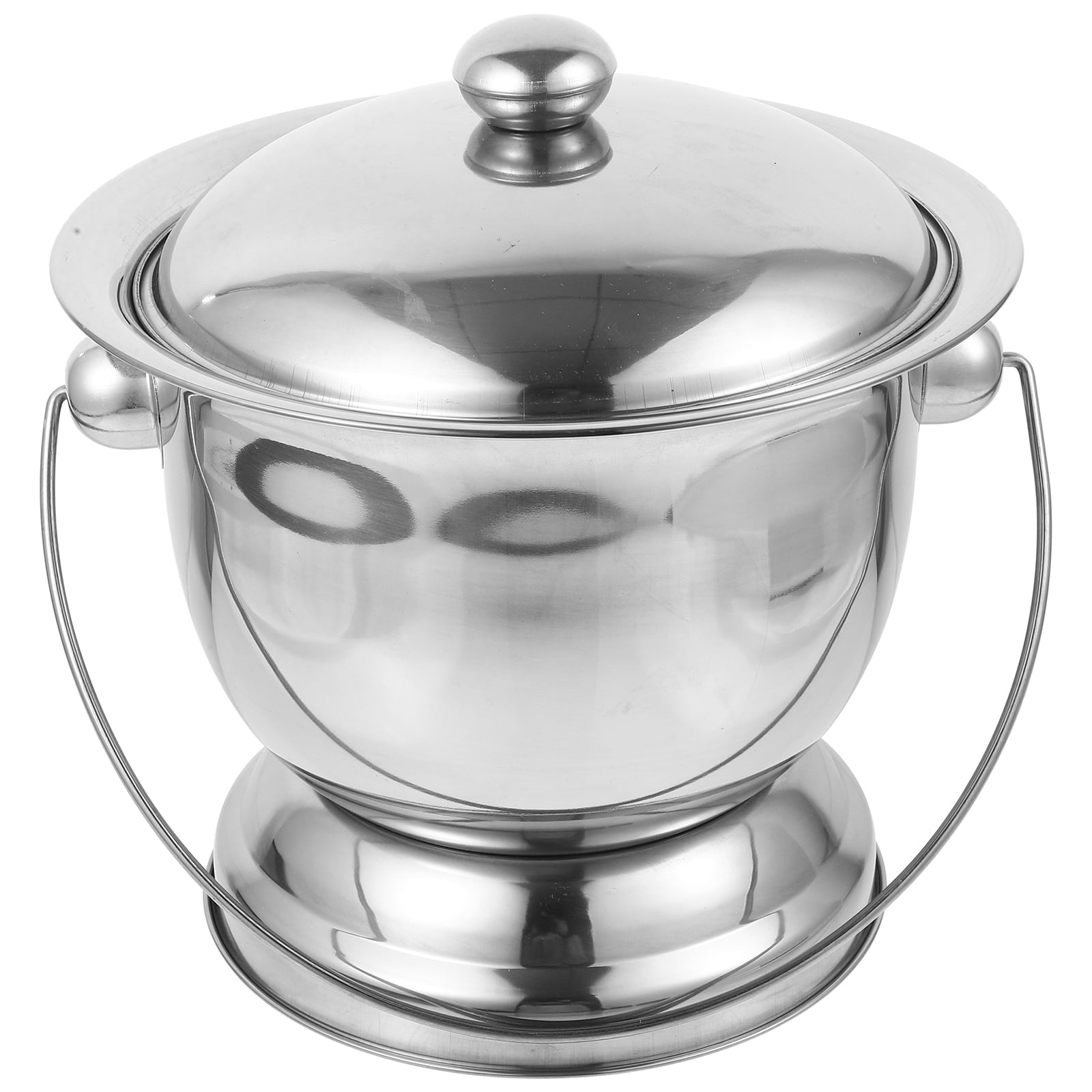 Worgeous Toilet Seat Elongated Stainless Steel Urine Bucket - Walmart.com