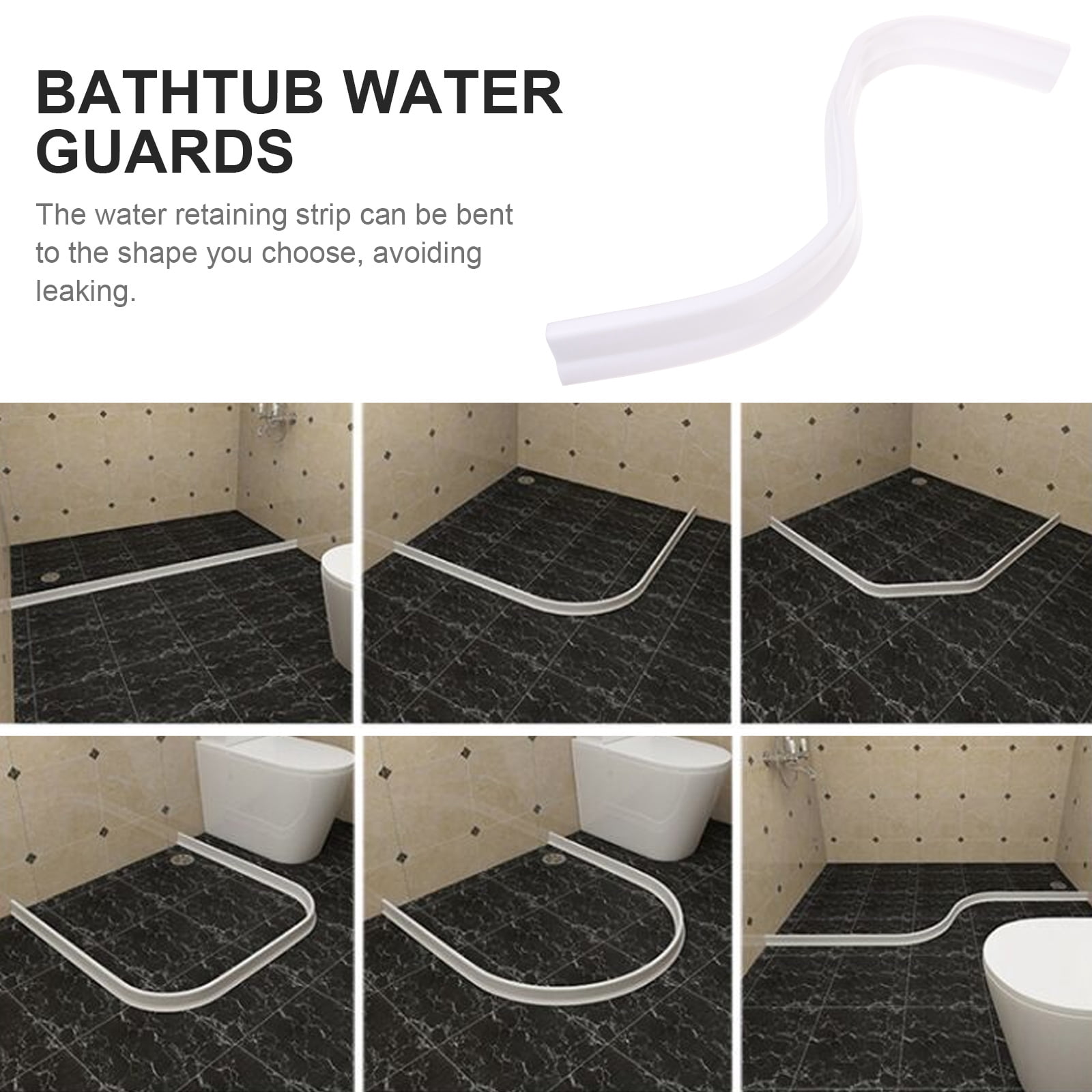 Worgeous Toilet Water Retaining Strip Countertop Baffle Strip Bathroom ...