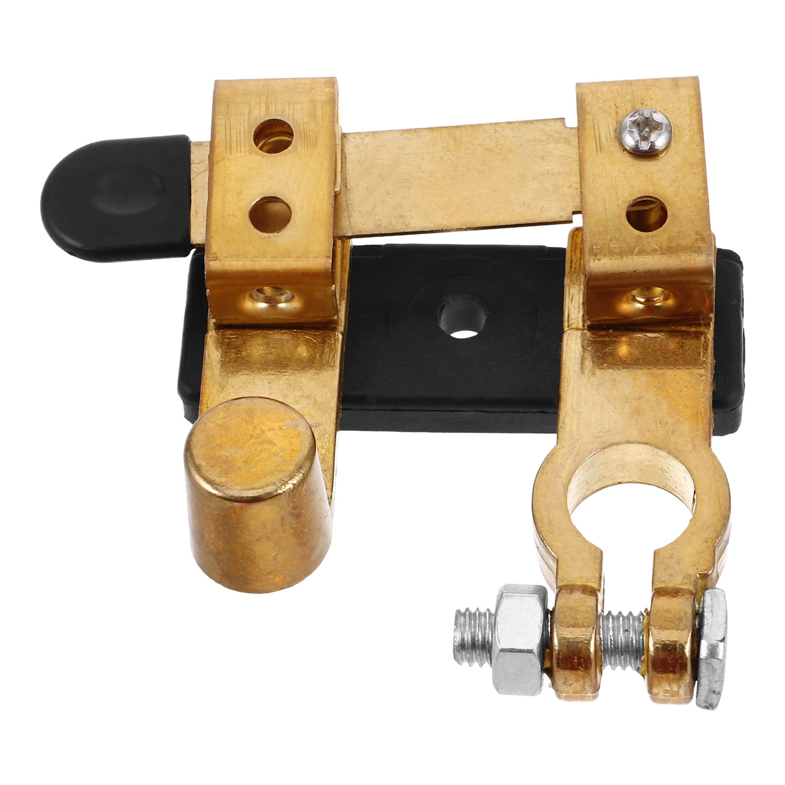 Worgeous Heavy Duty Battery Disconnect Switch for Car Use Golden Brass ...
