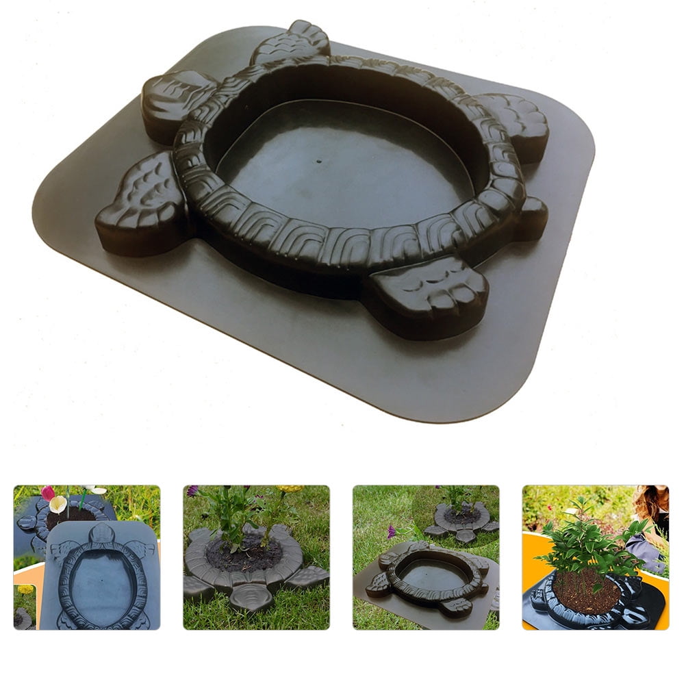 Worgeous Tortoise Shape Plastic Garden Mold for DIY Cement Bricks Adds ...