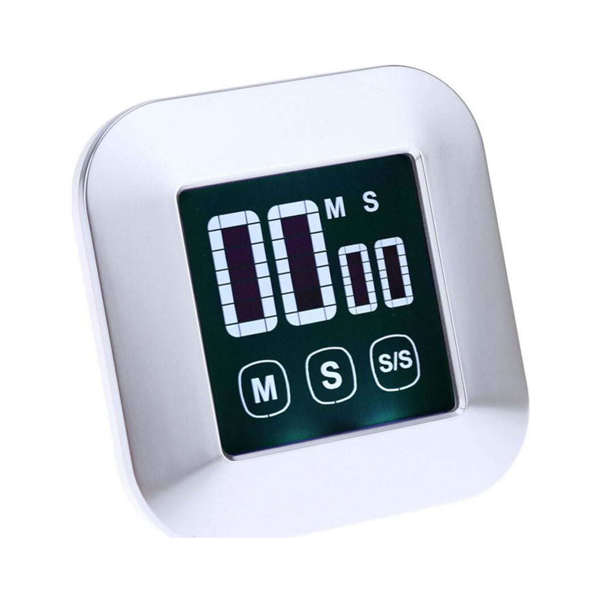 Worgeous Touch Screen Digital Kitchen Timer Backlight Smart LCD Display Up Timer with Magnet ...