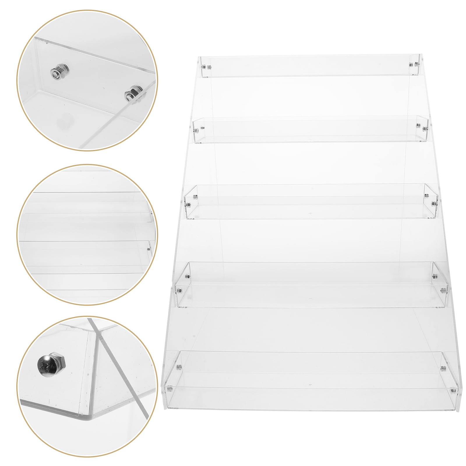 Worgeous Transparent Acrylic MultiTier Beverage Display Rack for Retail ...