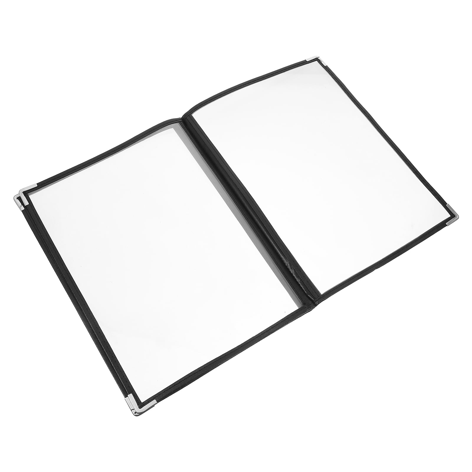 HOOWIFFY PVC Menu Book for Restaurant 3 Pages 6 Sides Clear Visibility ...