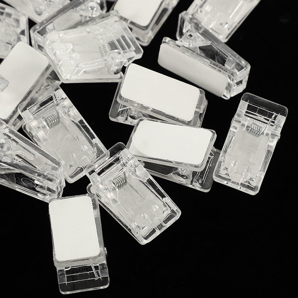 Worgeous Transparent Spring Clips for Cards and Wall Hanging Plastic ...