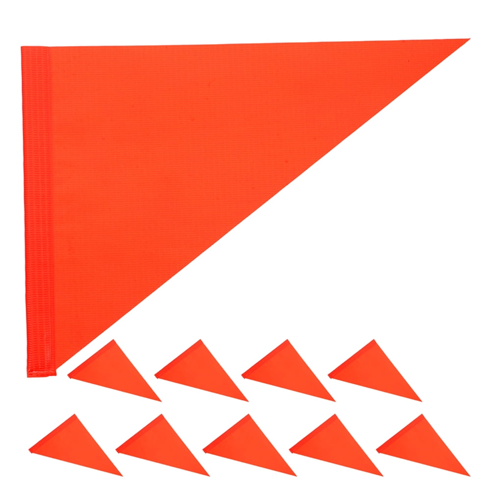 Worgeous Triangular Orange PVC Bike Flag for Kids Bicycles and Scooters ...