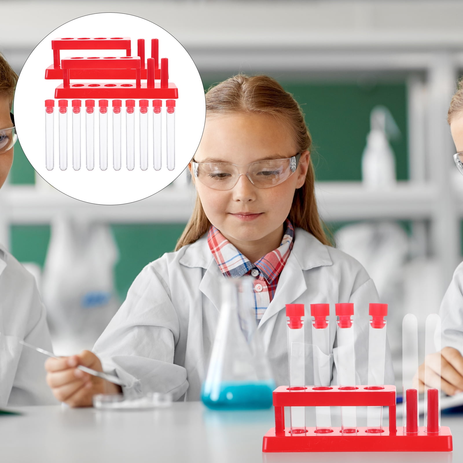 SWETRACE Cylindrical Test Tubes for Children in Education 1 Set ...