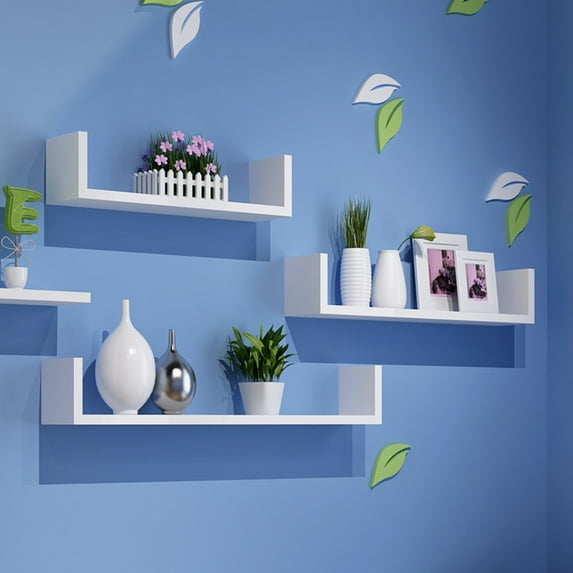 Raindrops 1Pcs U Shape Storage Shelves Contemporary Wall Mounted Rack ...