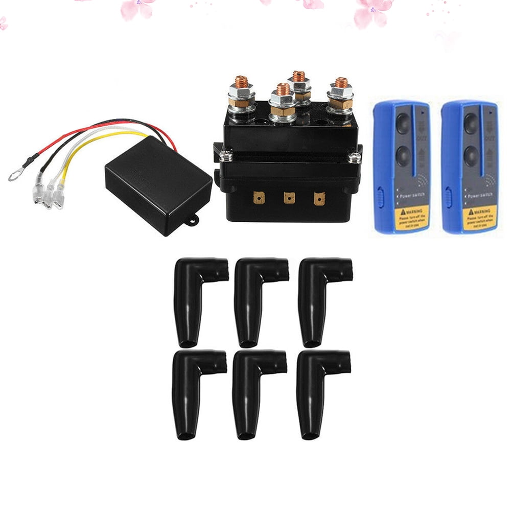 Worgeous Universal 12V 500A Winch Remote Contactor Wireless Remote Solenoid Relay for Car ...