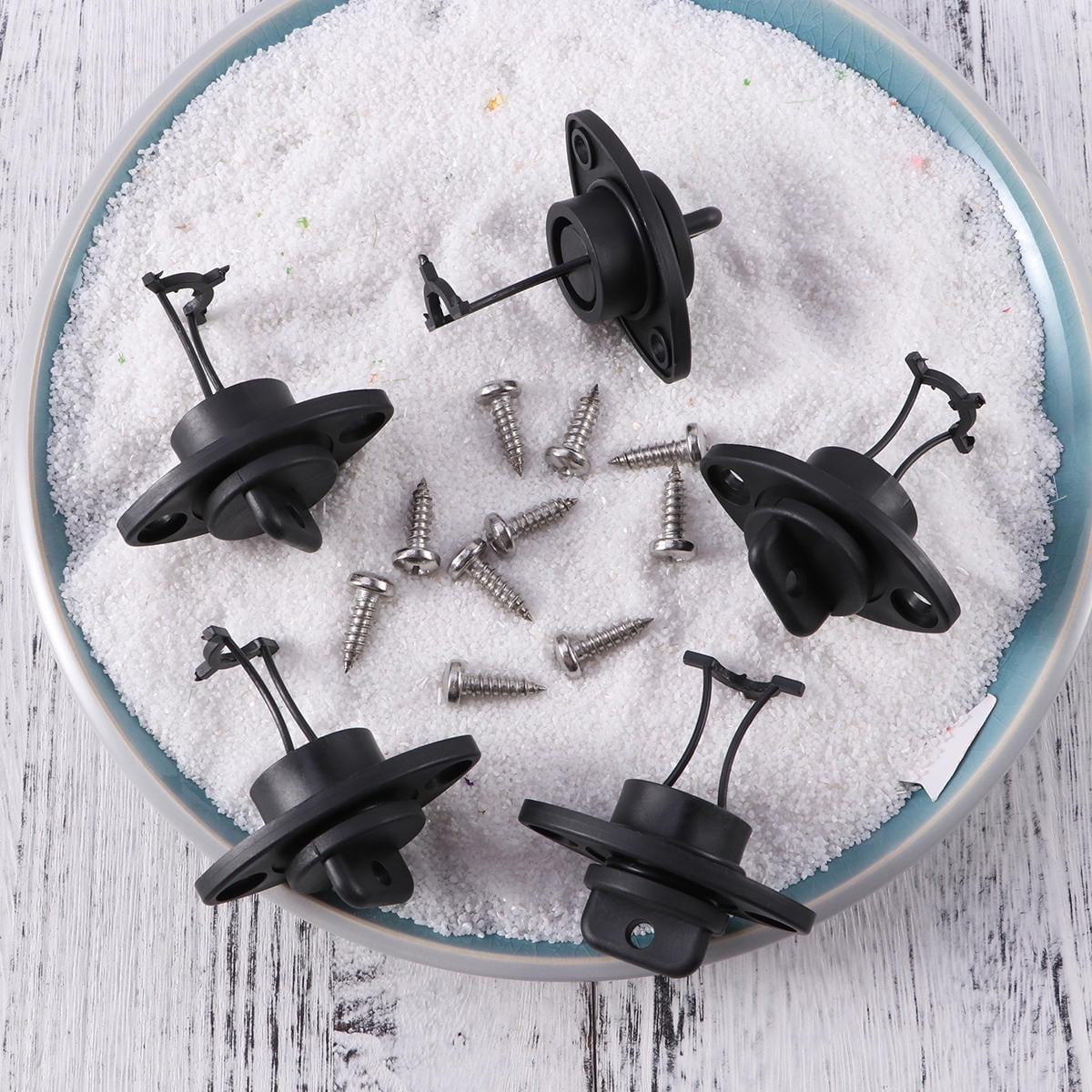Worgeous Universal Boat Drain Plug Kit with ABS Material and Rubber ...