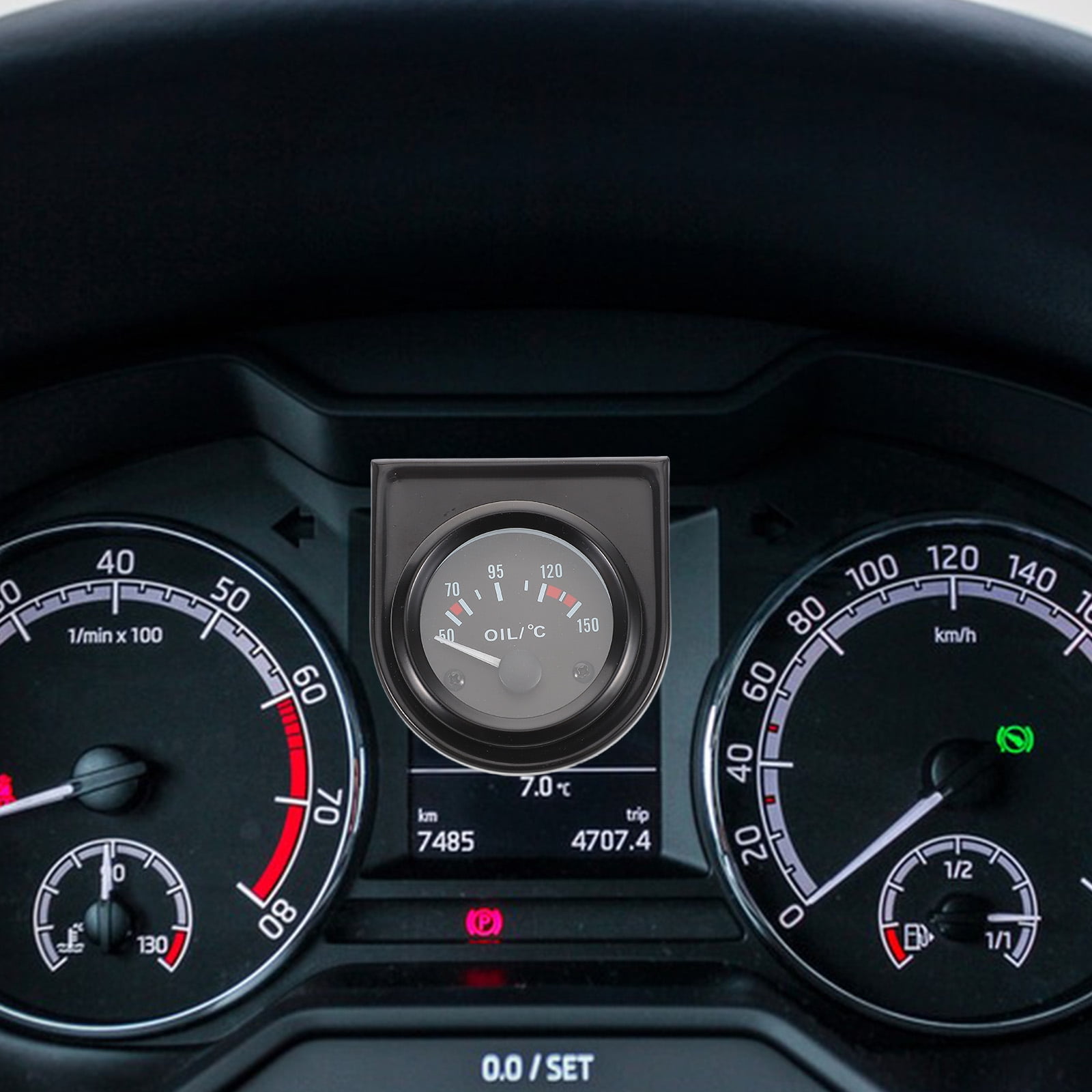 Worgeous Universal Car Oil Temp Gauge 12 v Analog Temperature Meter for ...