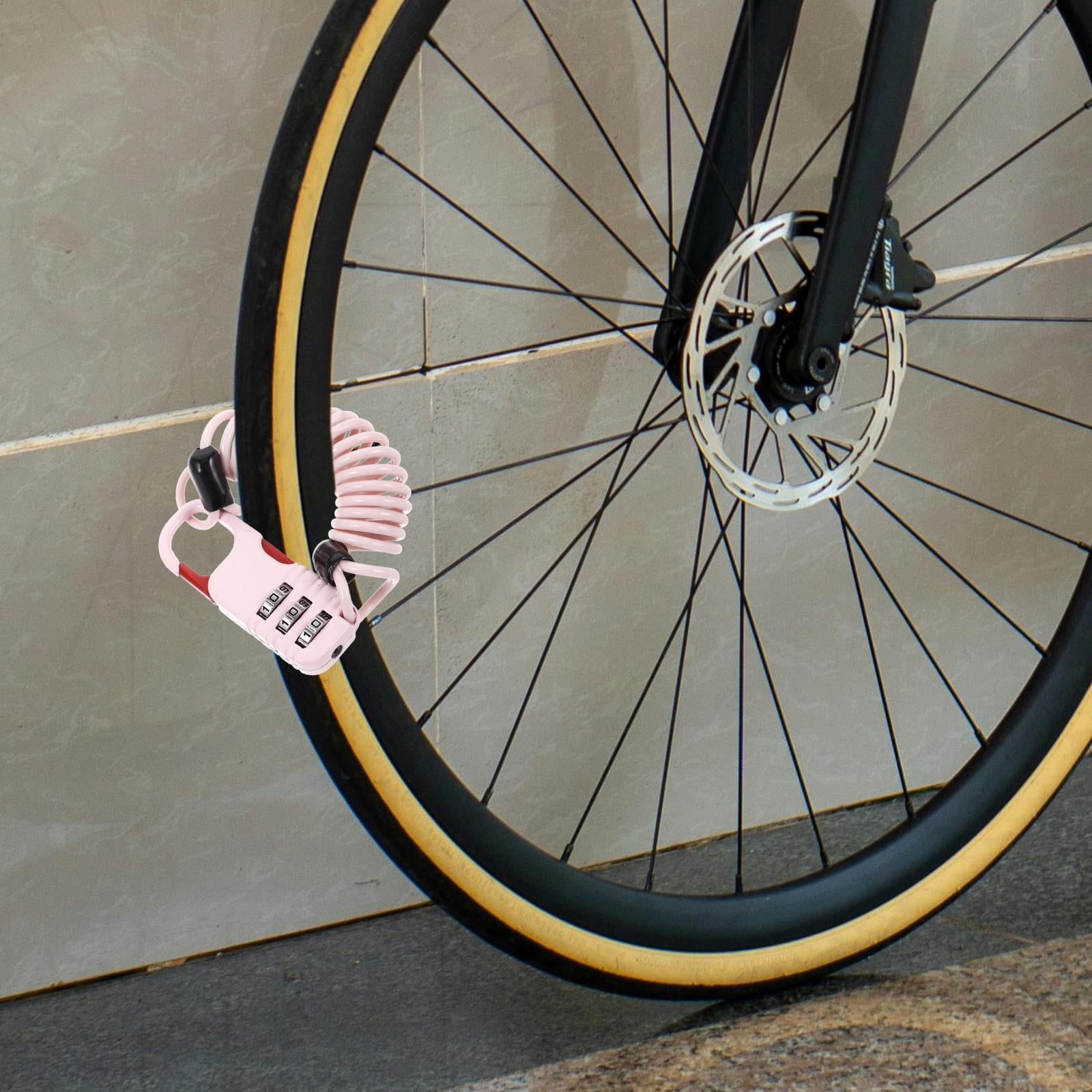 Worgeous Portable AntiTheft Bike Lock with Resettable Combination Cable ...