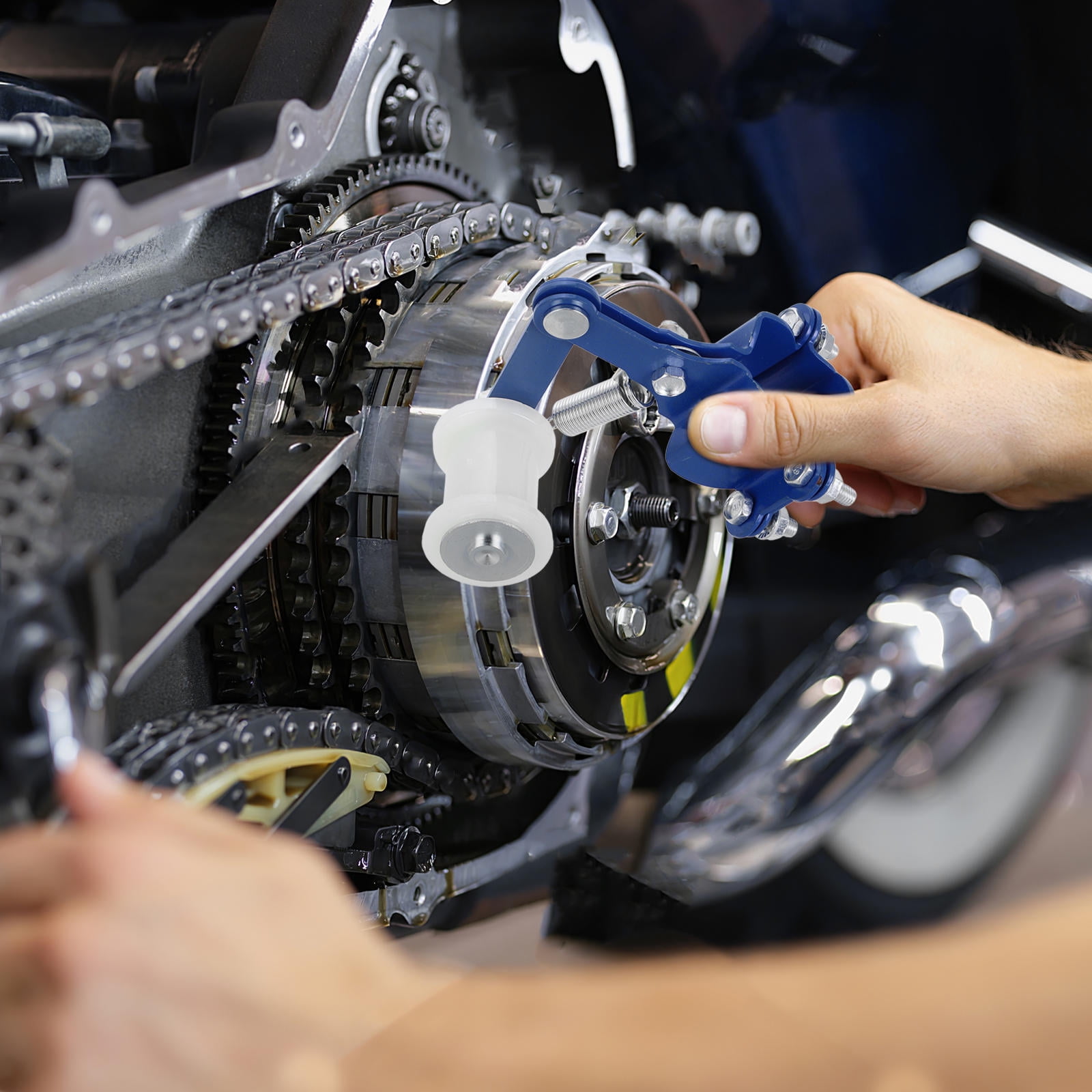 Worgeous Motorcycle Tensioner Iron 1Set 4.5X3.9X3.5In - Walmart.com