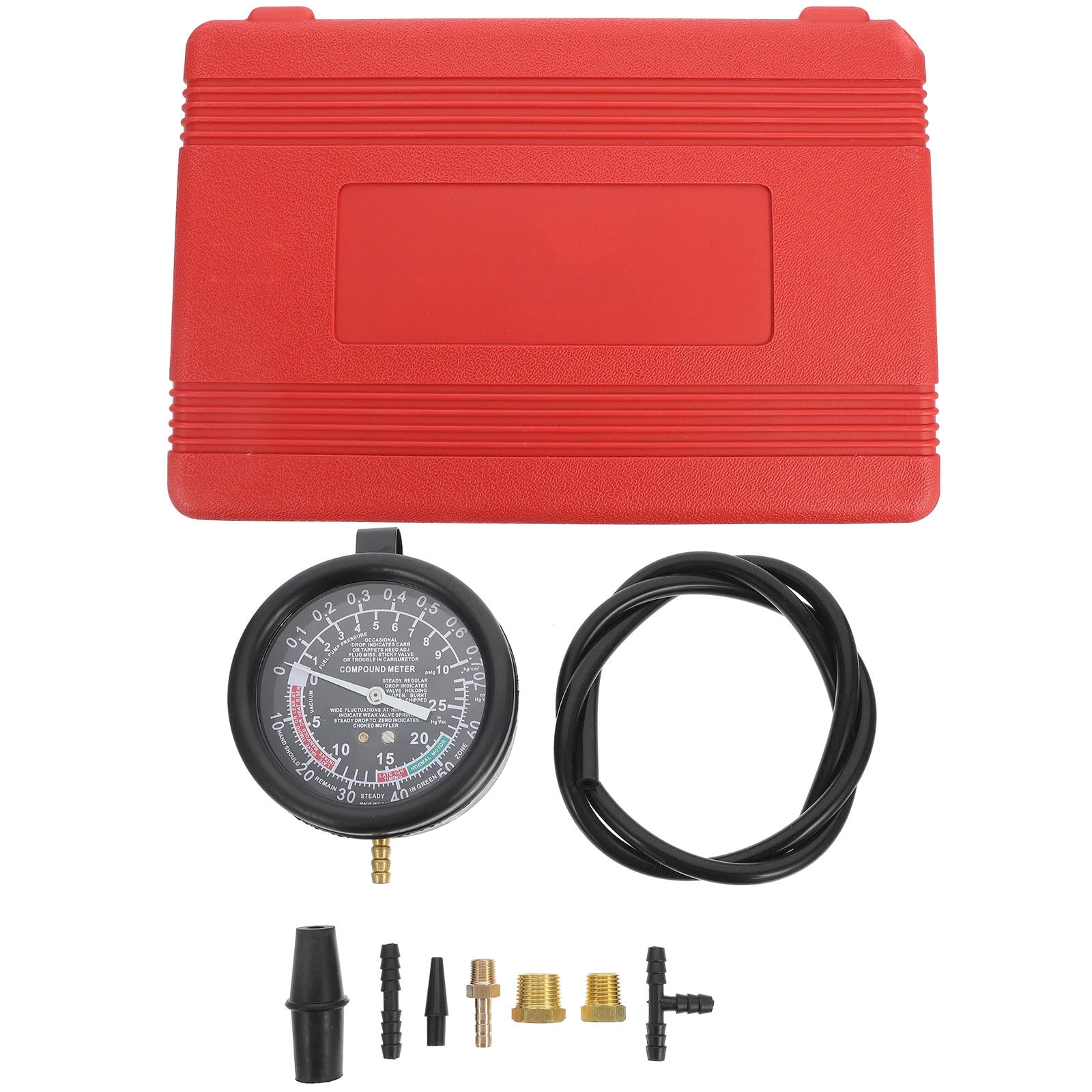 Worgeous Vacuum Pressure Gauges 1 Set Mechanical For Mechanics Diy Car ...