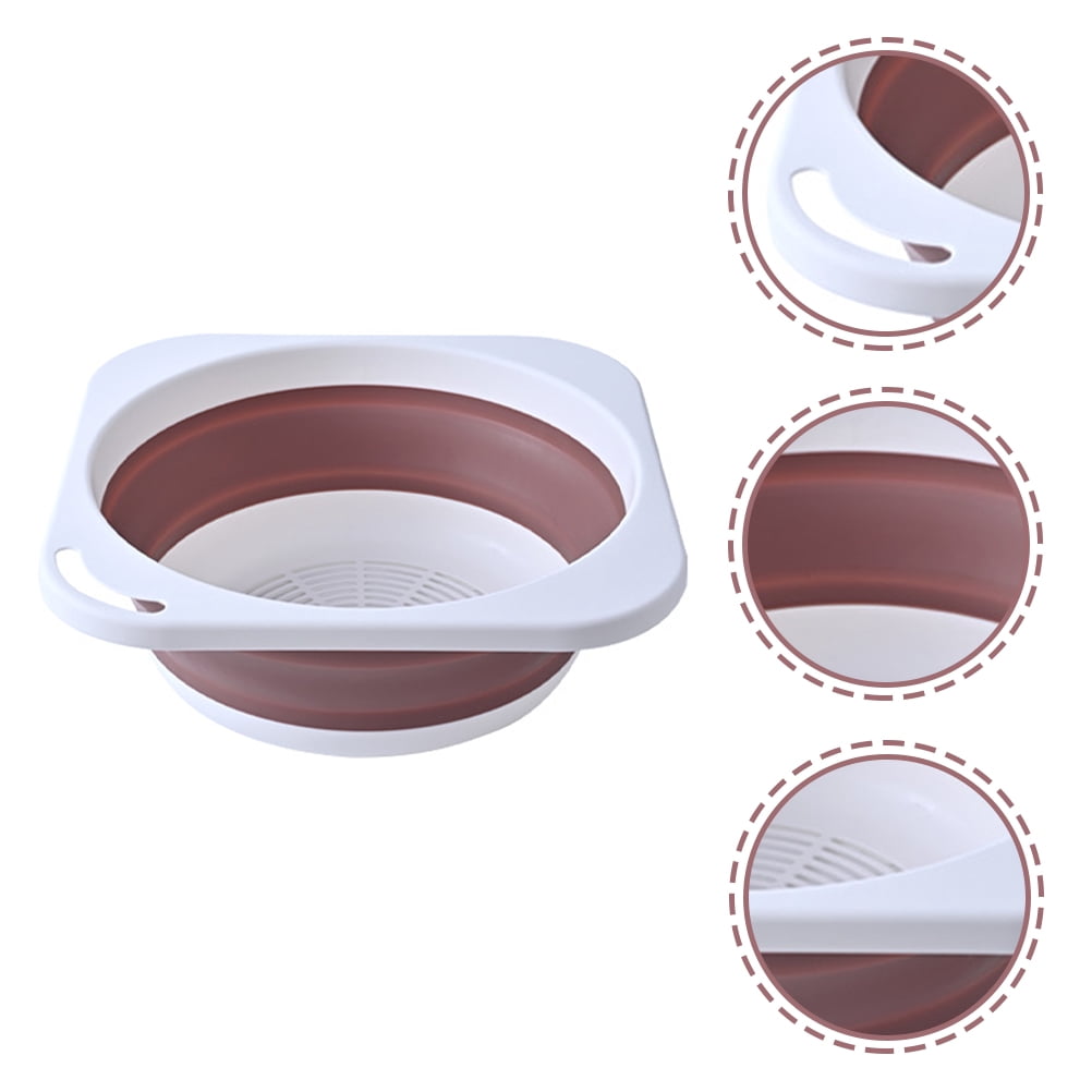 Worgeous Vegetable Wash Basin Camping Face Foldable Multifunctional ...