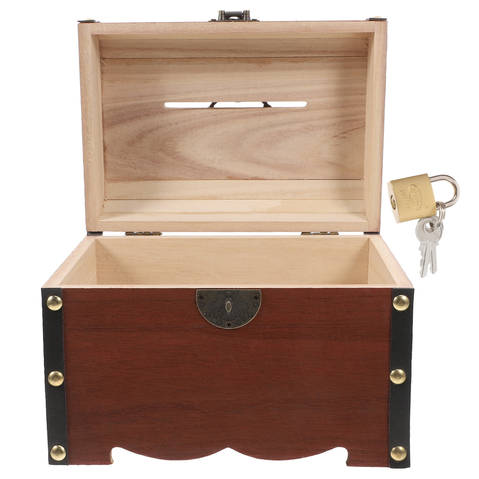 COMPUKAS Handheld Vintage Treasure Chest for Home Decoration 1Set ...