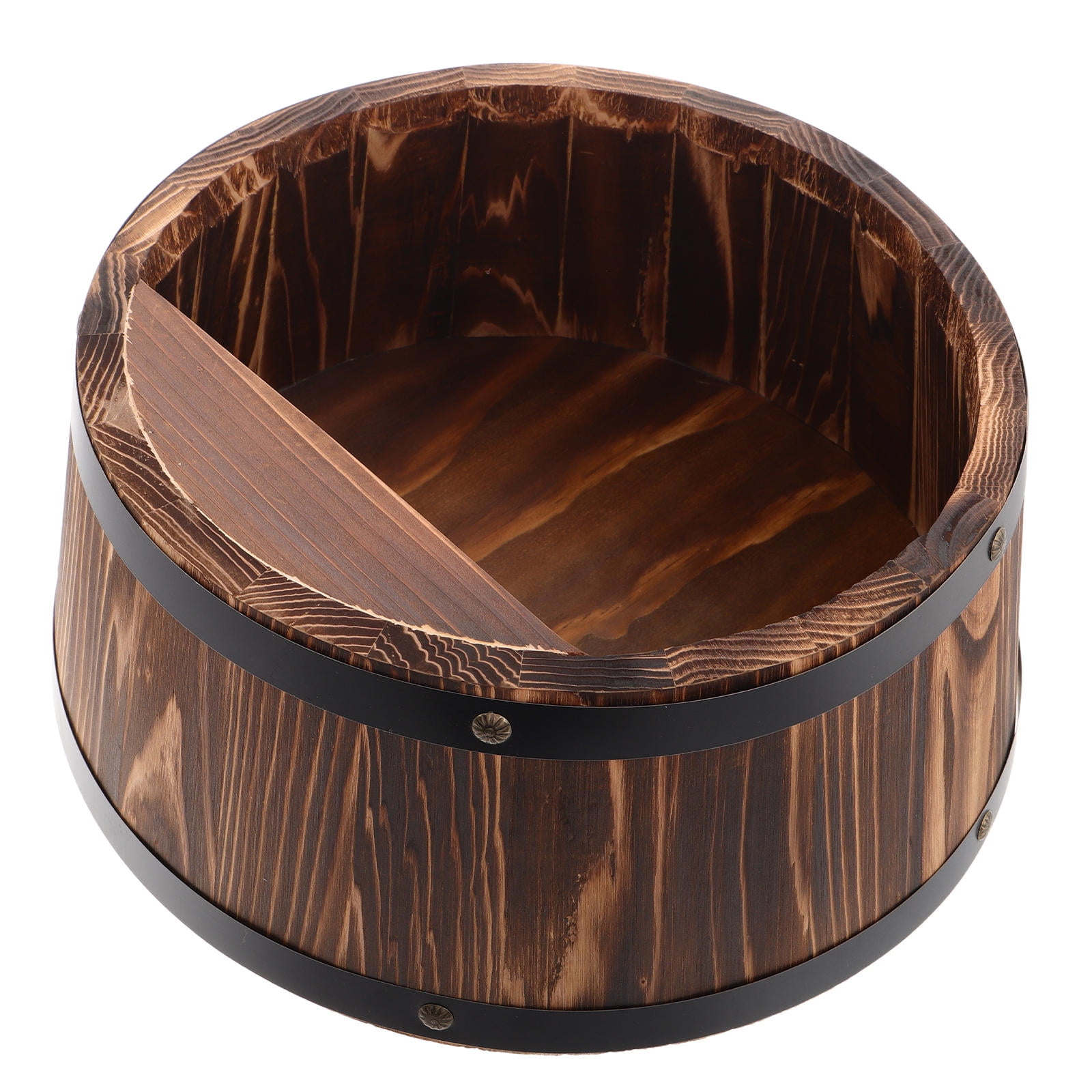 WHAMVOX Rustic Wine Barrel Display Rack for Home Decor Wall Mounted ...