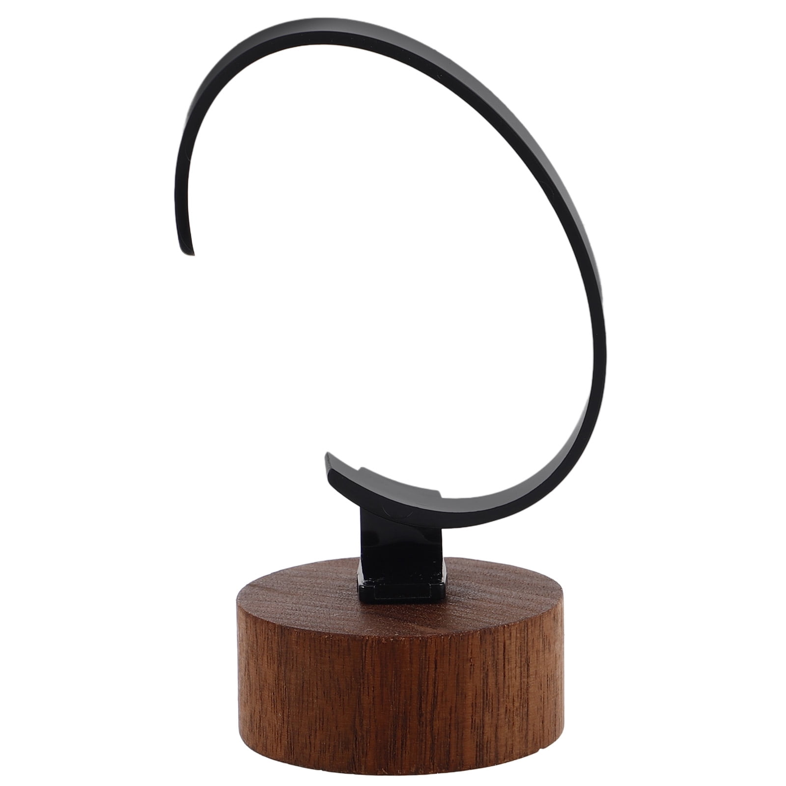 Worgeous Watch Display Stand with Solid Black Walnut Wood Base, Show ...