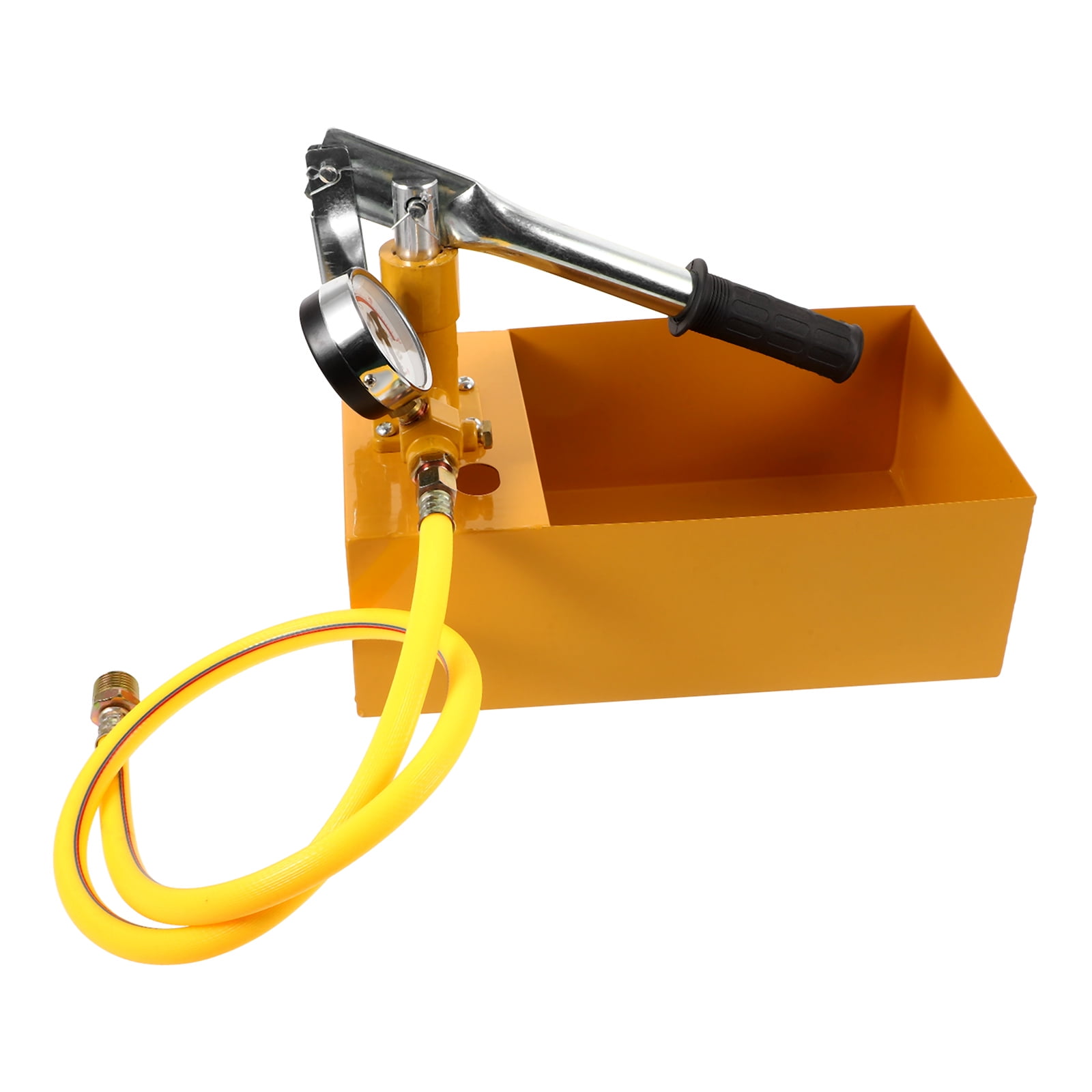HOOWIFFY Manual Hydraulic Pressure Test Pump, Yellow Aluminum for ...