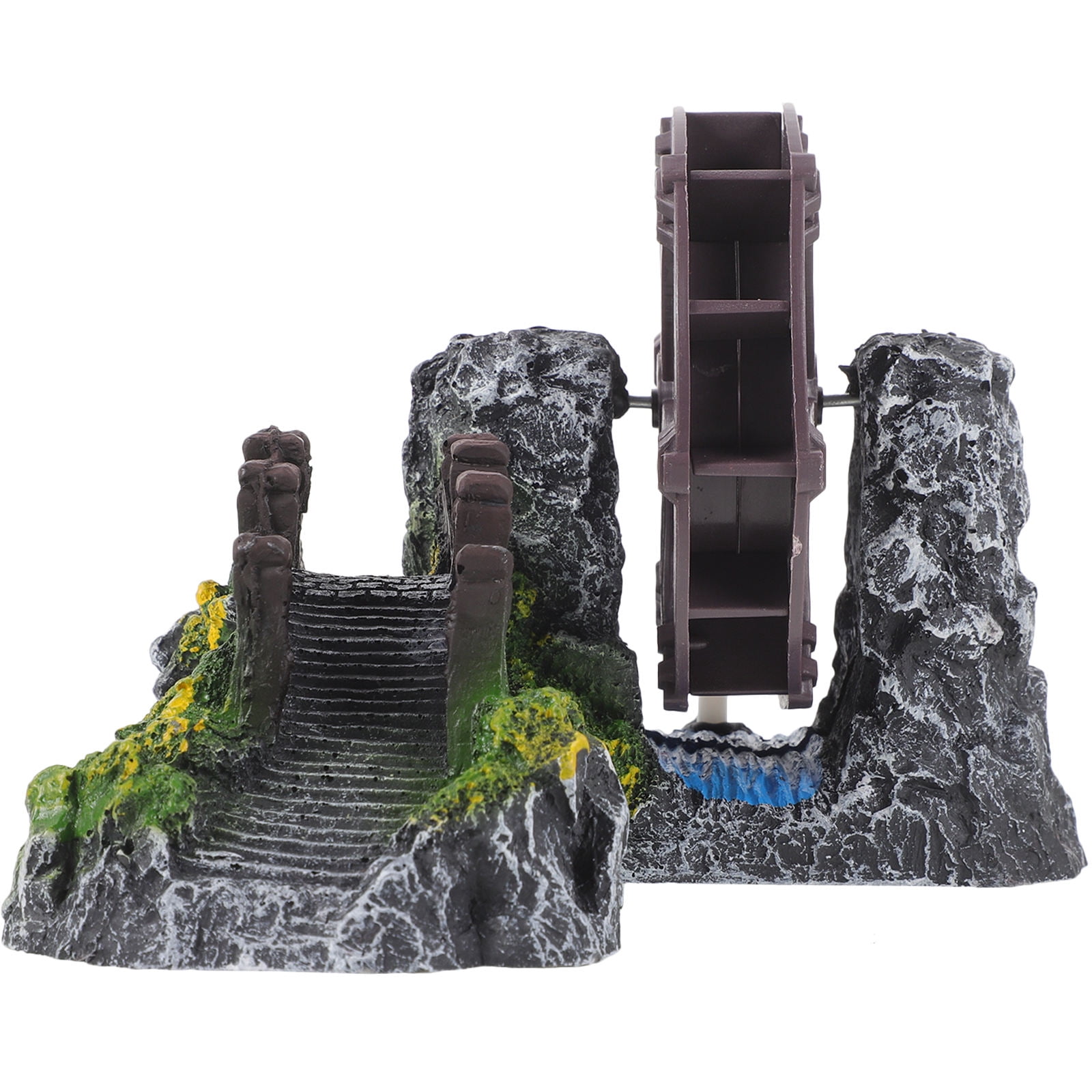 Worgeous Water Wheel Arch Bridge Miniature Vintage Bridge Statue ...