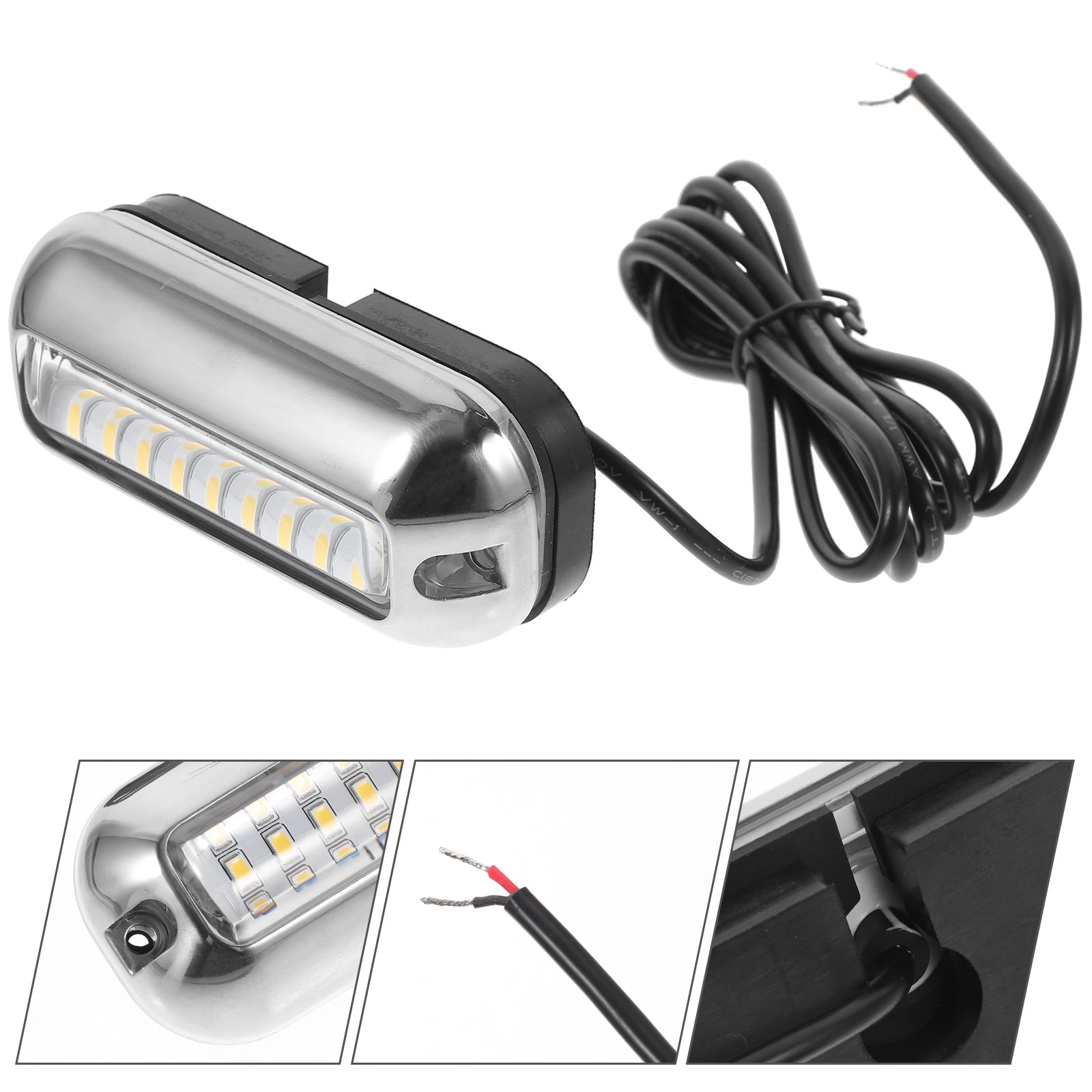 Worgeous Waterproof Marine Lights LED Underwater Lighting Boat Transom ...